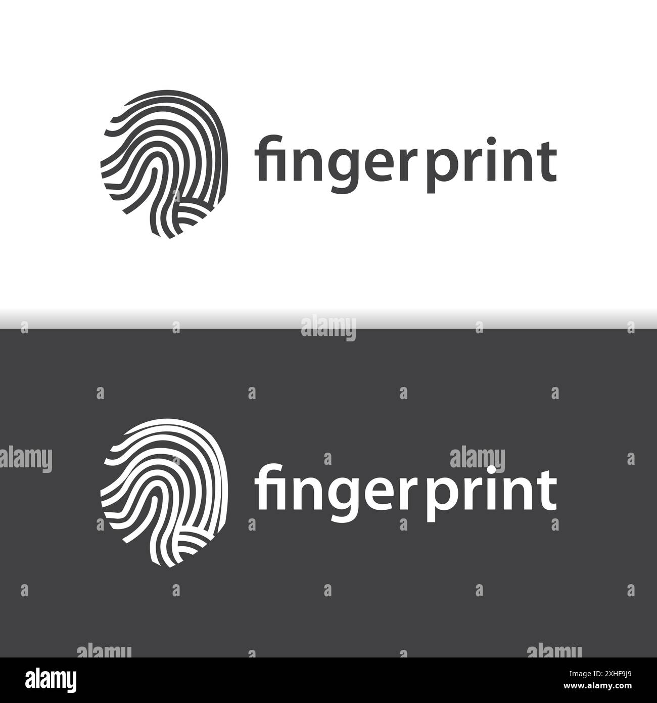 Fingerprint logo hi-res stock photography and images - Alamy