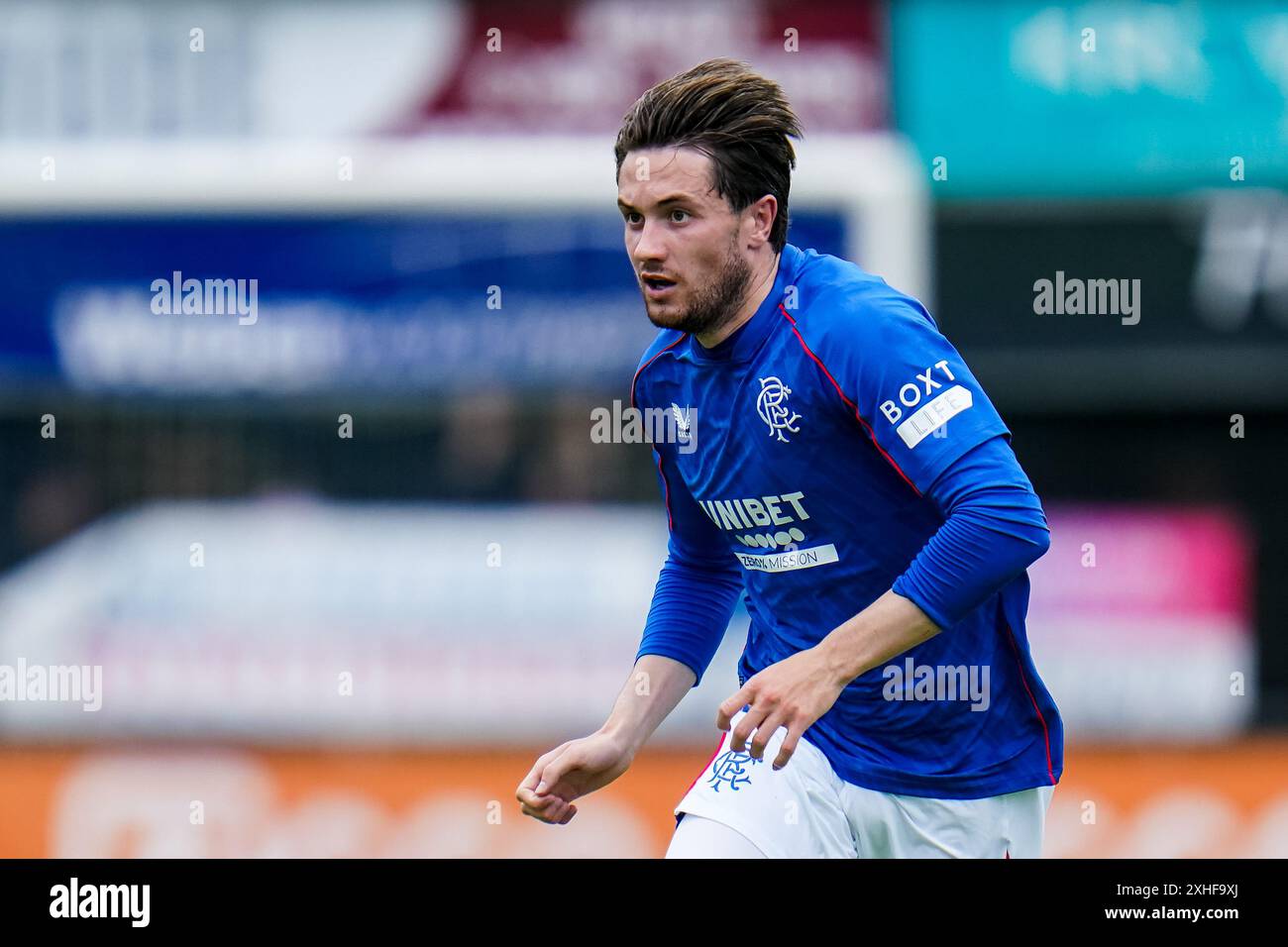 WEZEP, NETHERLANDS - JULY 13: Scott Wright of Rangers FC looks on ...