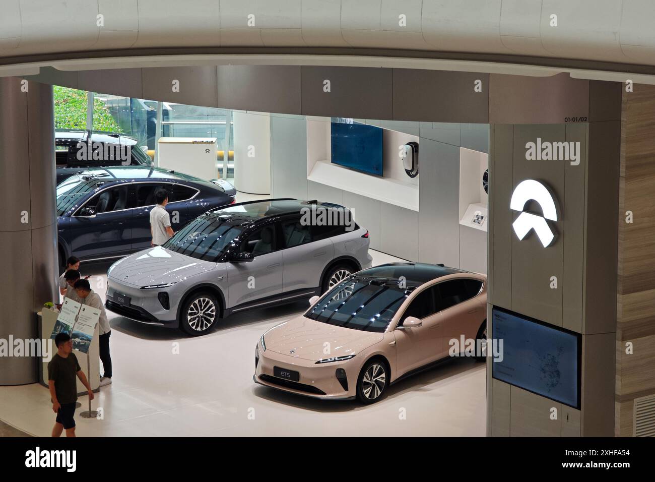 SHANGHAI, CHINA - JULY 14, 2024 - A NIO store is seen in Shanghai ...