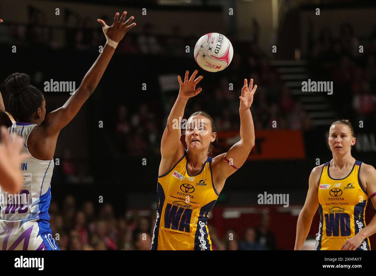 Adelaide, Australia. 14th July, 2024. Liz Watson of the Lightning ...
