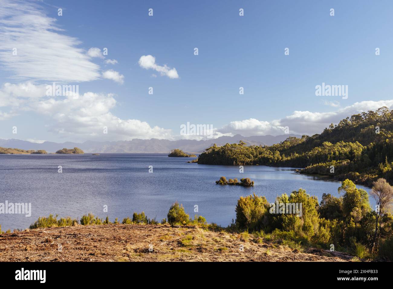Lake Pedder Landscape in Tasmania Australia Stock Photo - Alamy