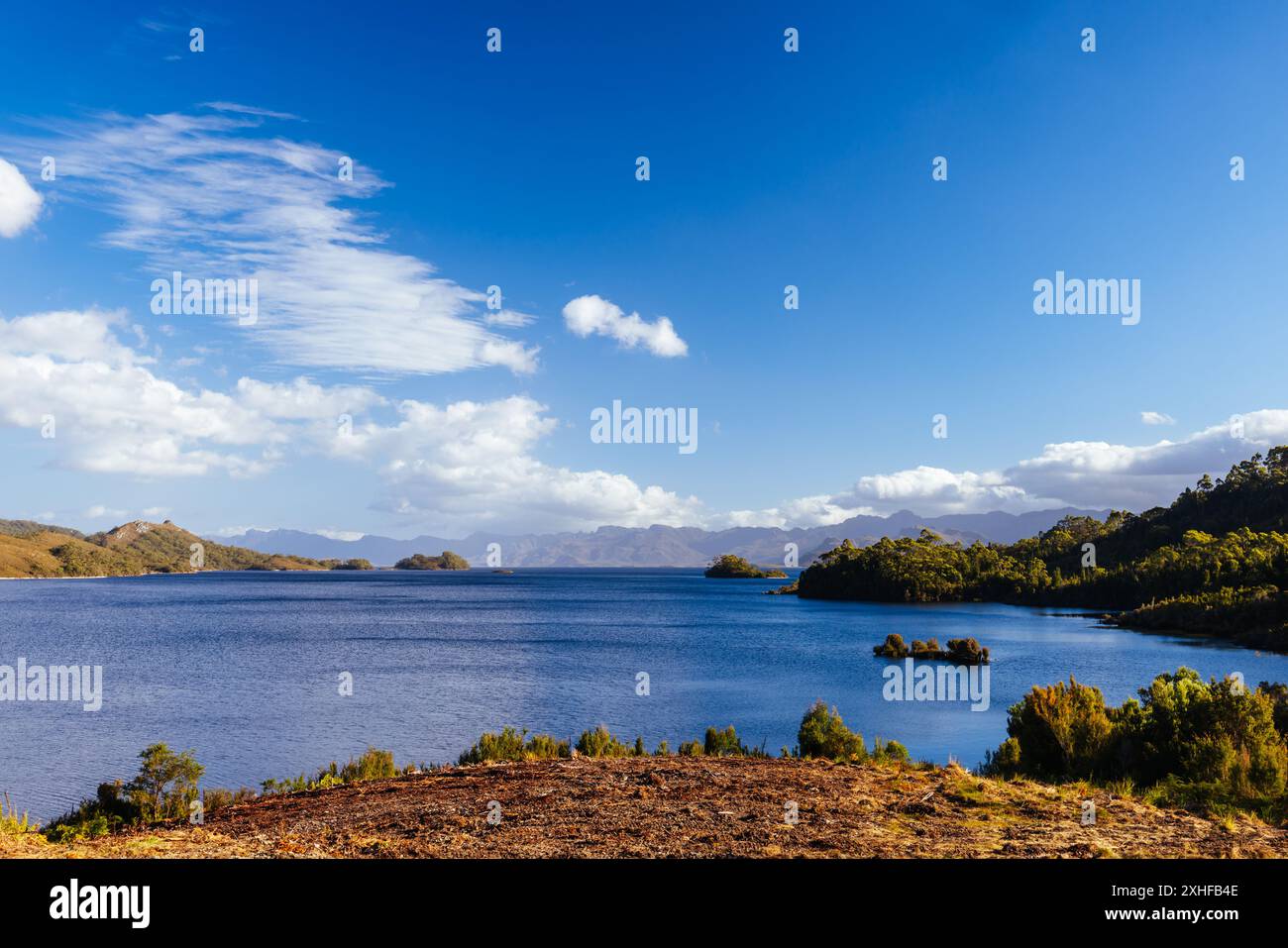 Lake Pedder Landscape in Tasmania Australia Stock Photo - Alamy