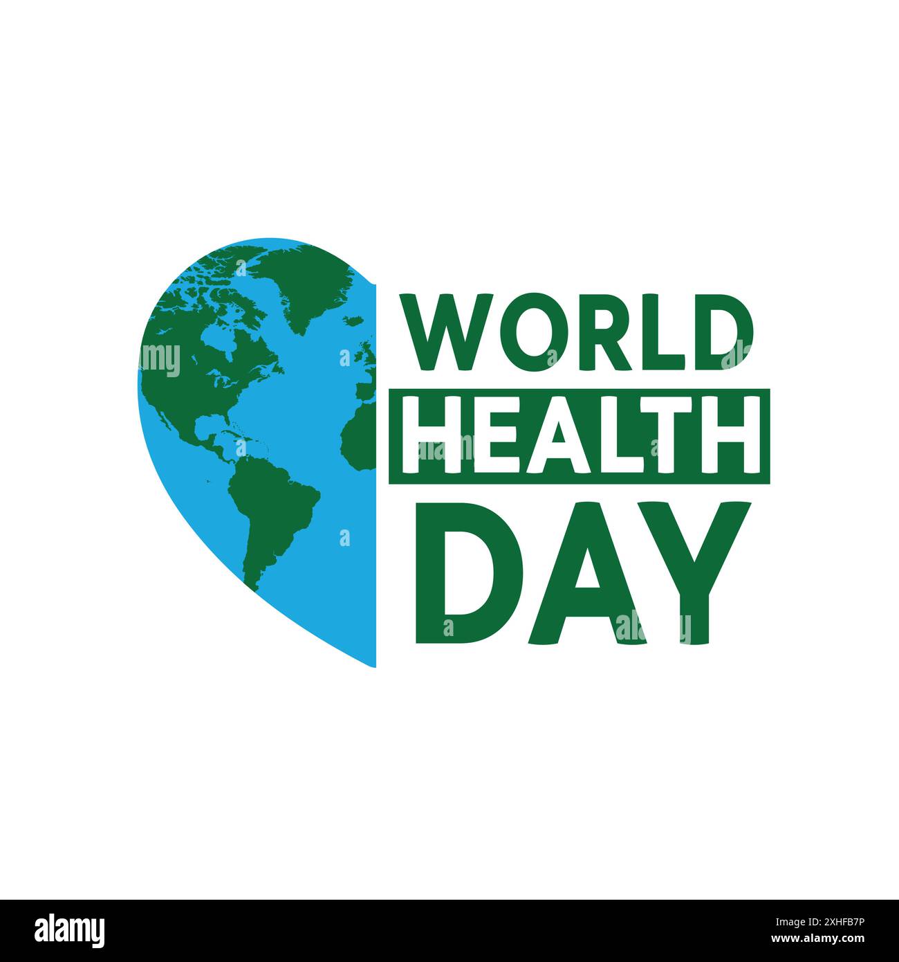 Vector illustration on the whitetheme of World Health Day observed on ...