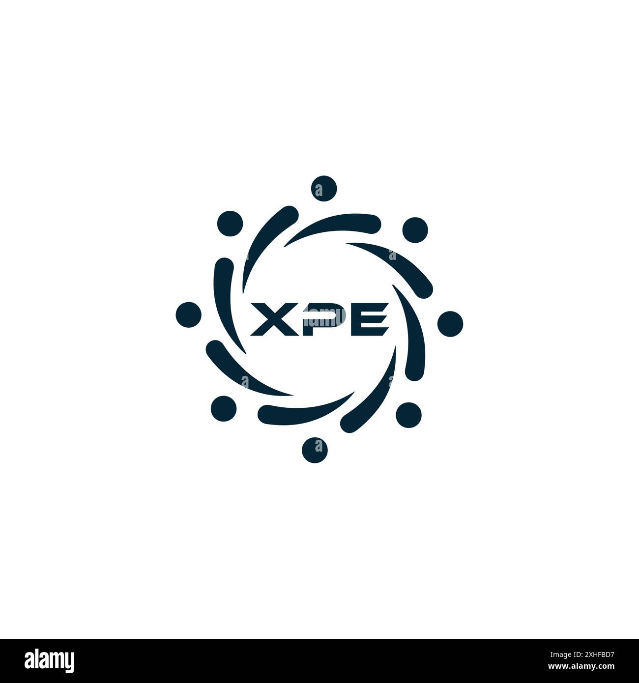 XPE logo. X P E design. White XPE letter. XPE, X P E letter logo design ...