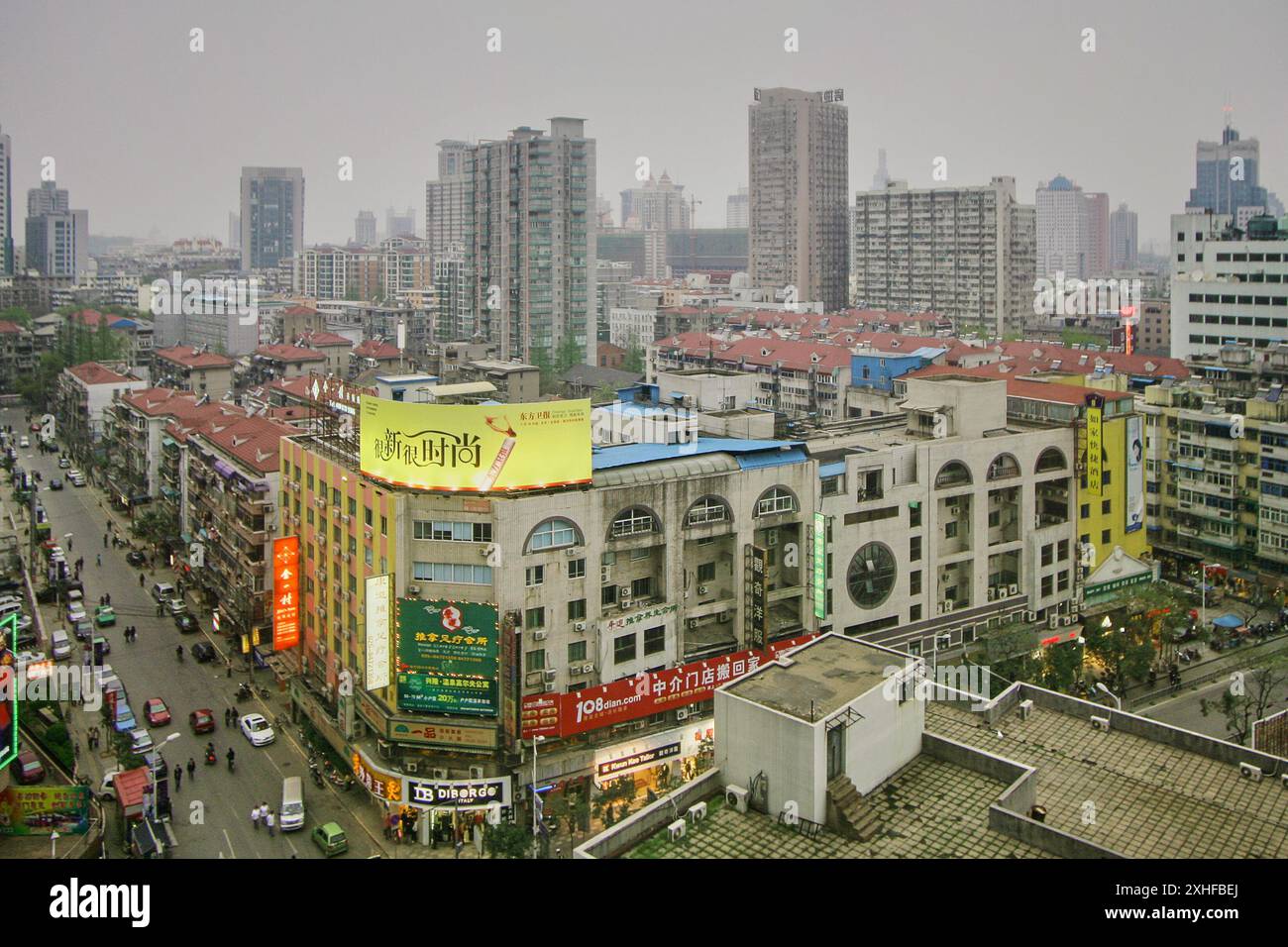 A general view of downtown is being seen in Nanjing, China. (Photo by ...