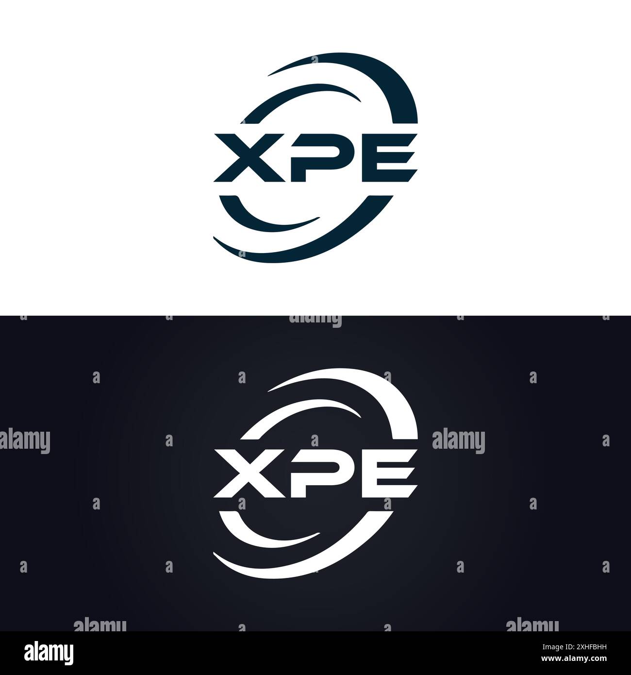 XPE logo. X P E design. White XPE letter. XPE, X P E letter logo design ...