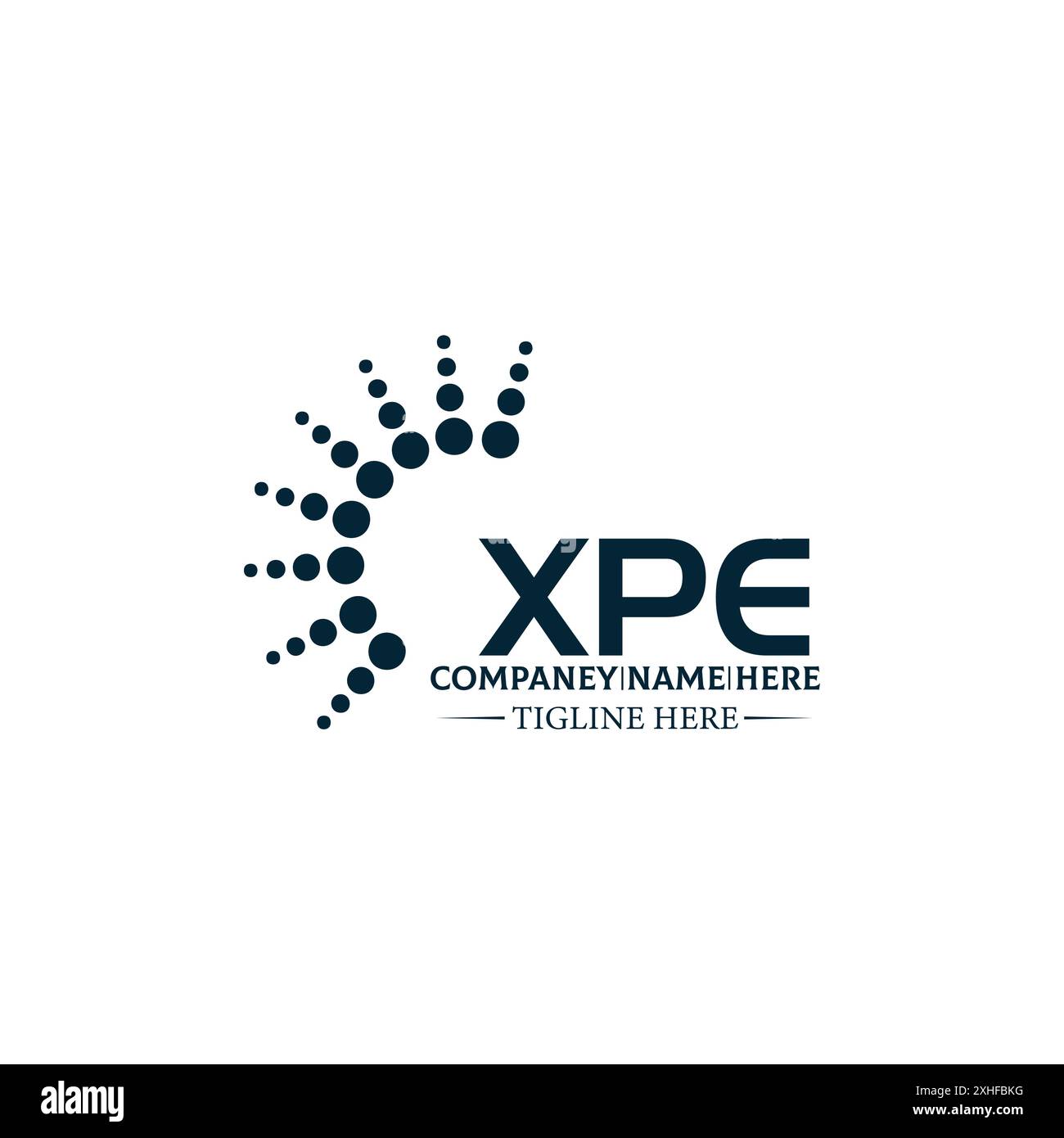 XPE logo. X P E design. White XPE letter. XPE, X P E letter logo design ...