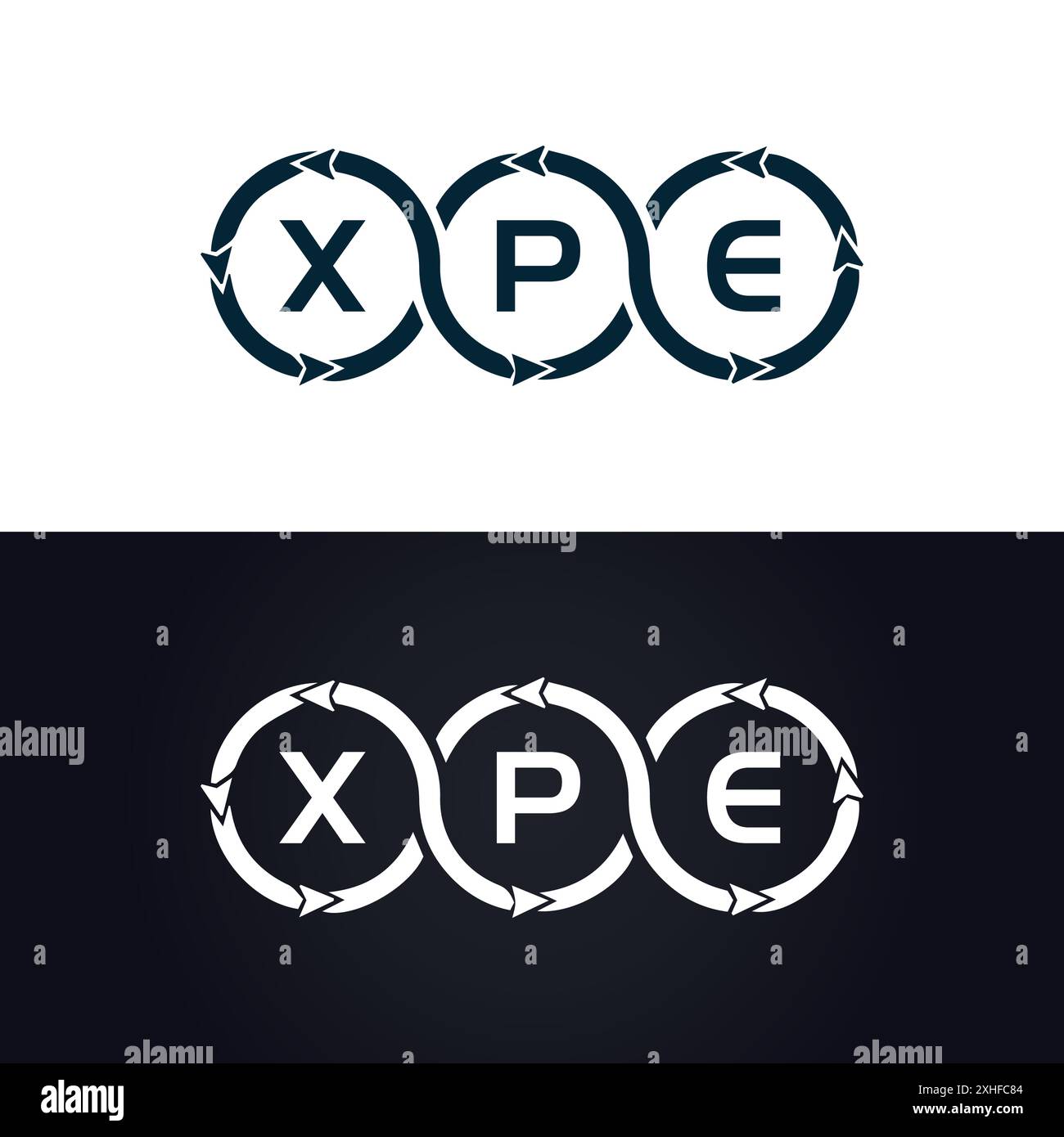 XPE logo. X P E design. White XPE letter. XPE, X P E letter logo design ...