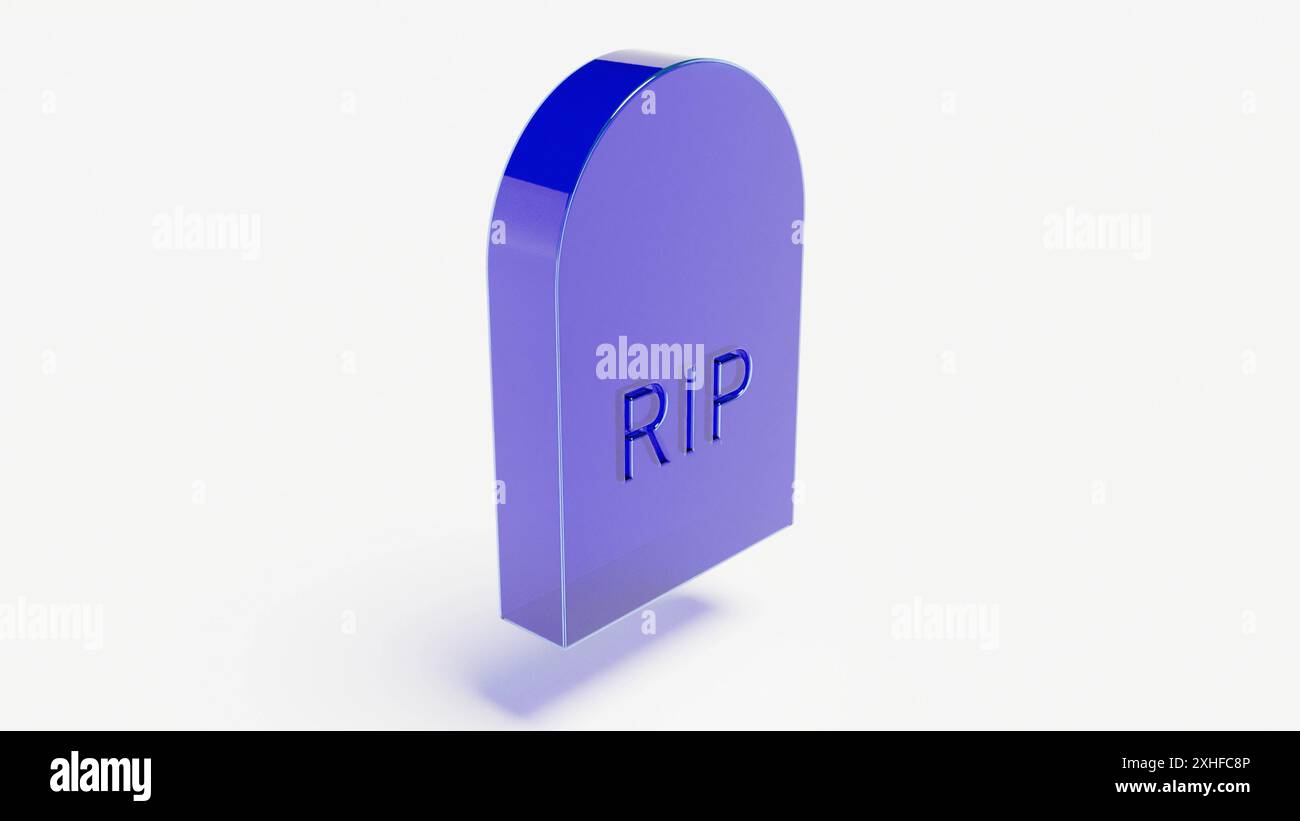 Rip gravestone white marble cross hi-res stock photography and images ...