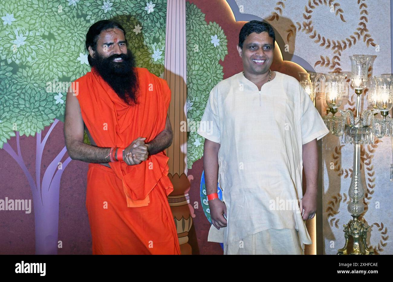 Mumbai, India. 13th July, 2024. Indian Yoga guru and businessman Baba ...