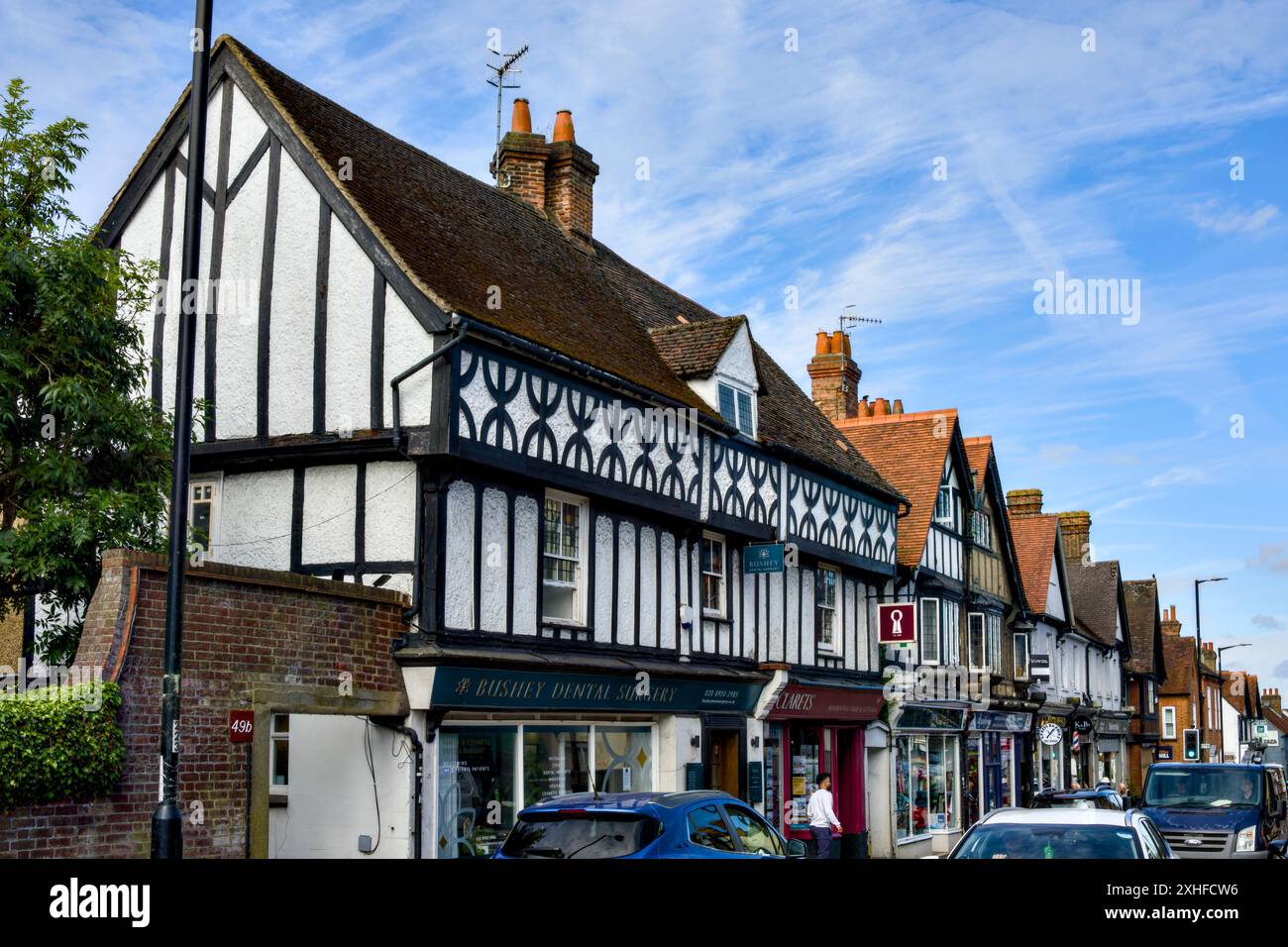 Bushey High Street, Hertfordshire, England, U.K Stock Photo - Alamy