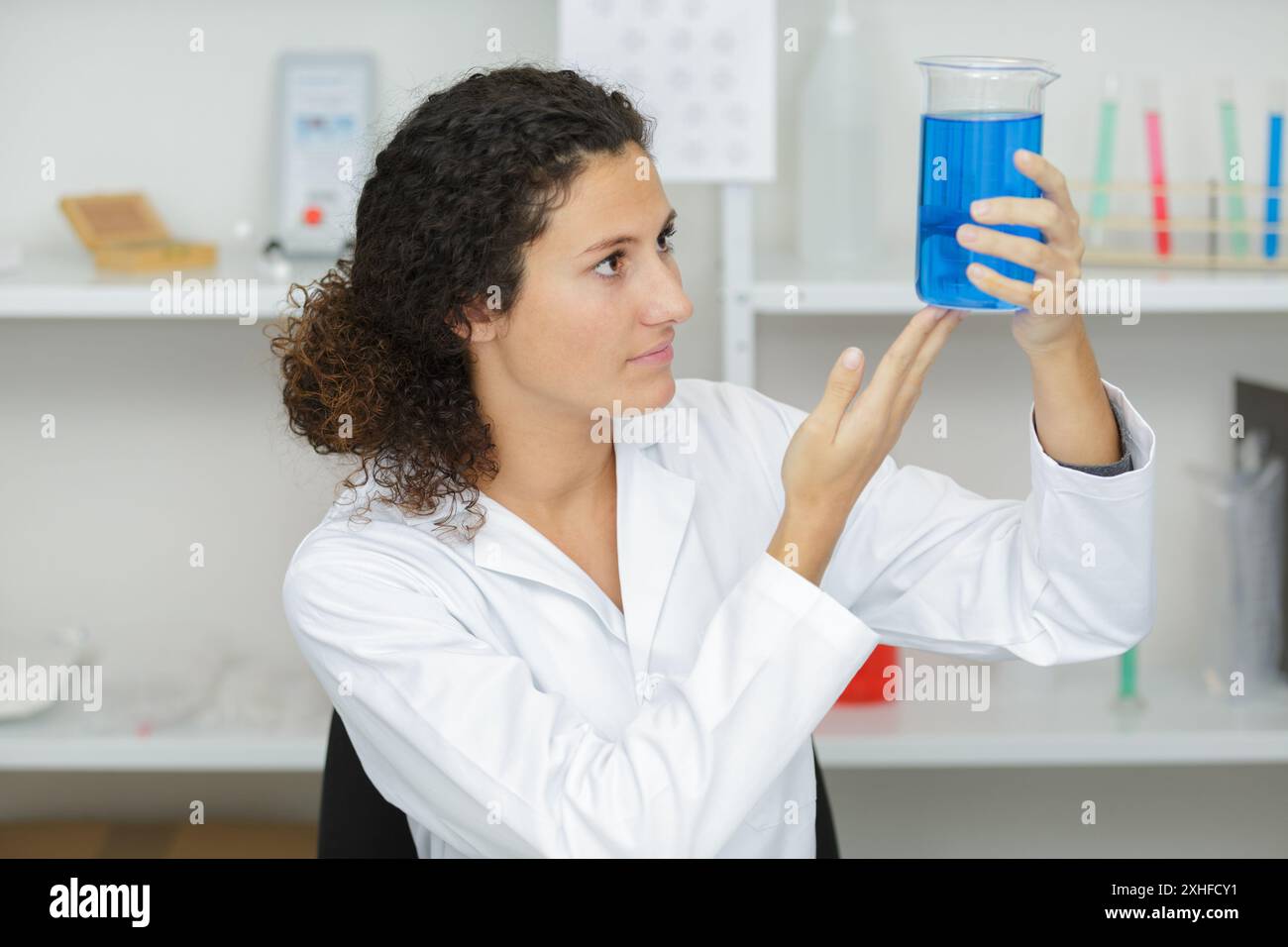 Woman holding flask in hi-res stock photography and images - Alamy