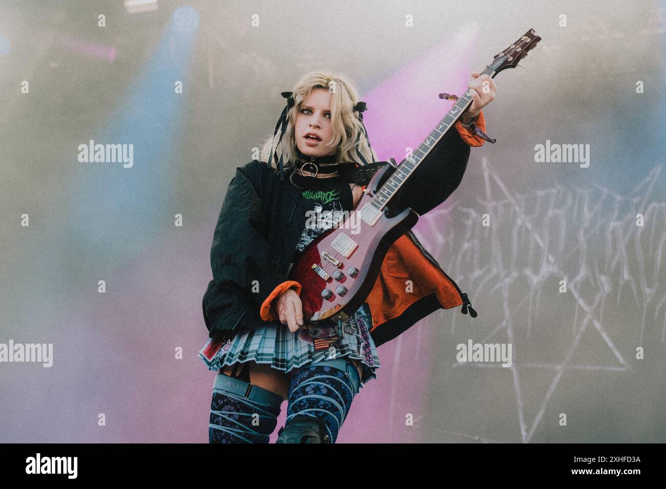 Copenhagen, Denmark. 20th, June 2024. The American singer DeathbyRomy ...