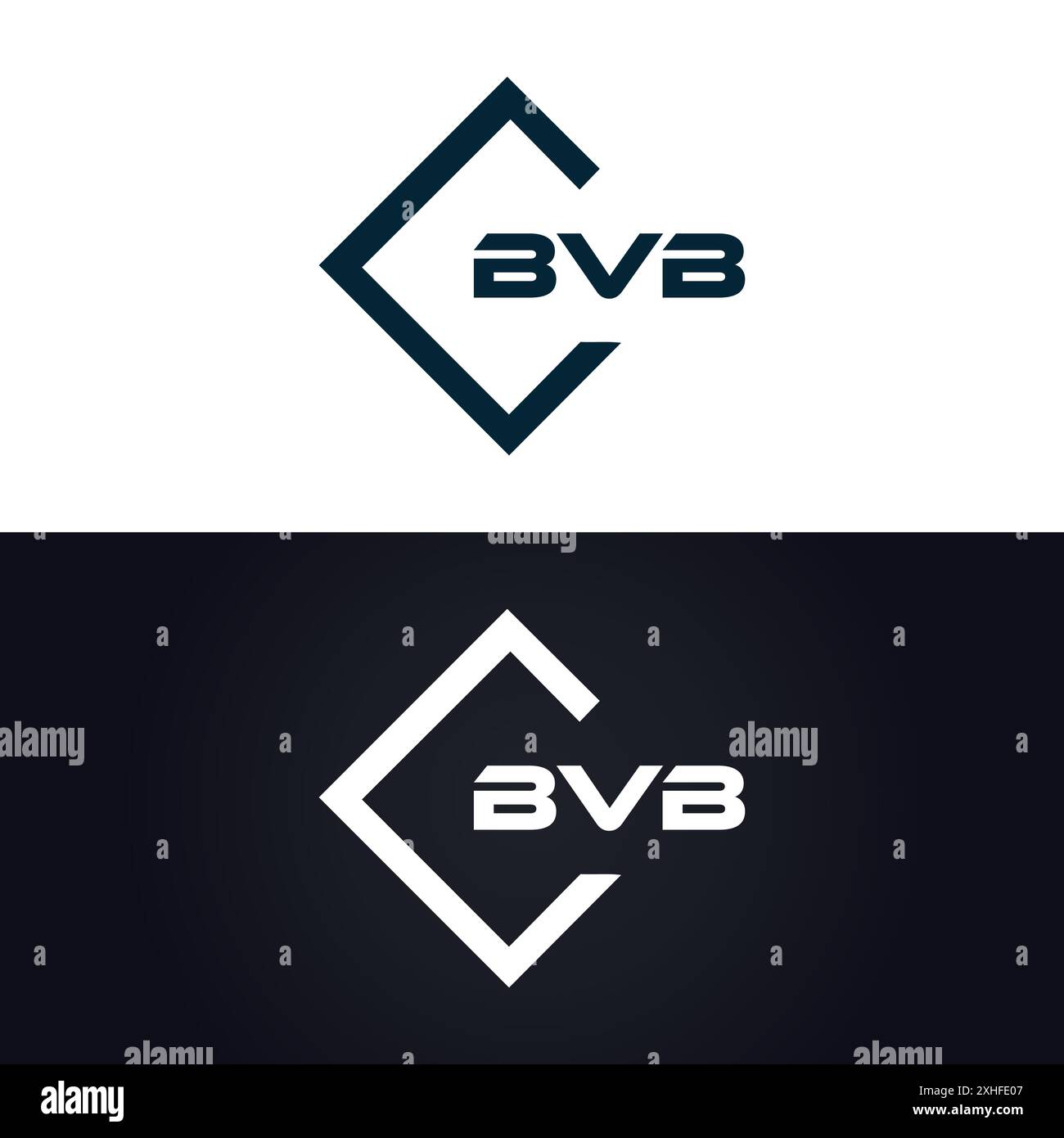BVB logo. B V B design. White BVB letter. BVB, B V B letter logo design ...
