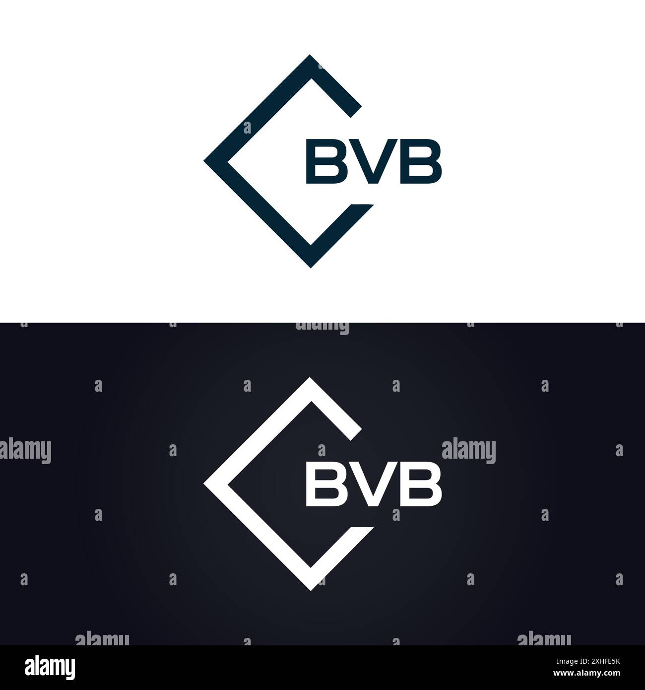 BVB logo. B V B design. White BVB letter. BVB, B V B letter logo design ...