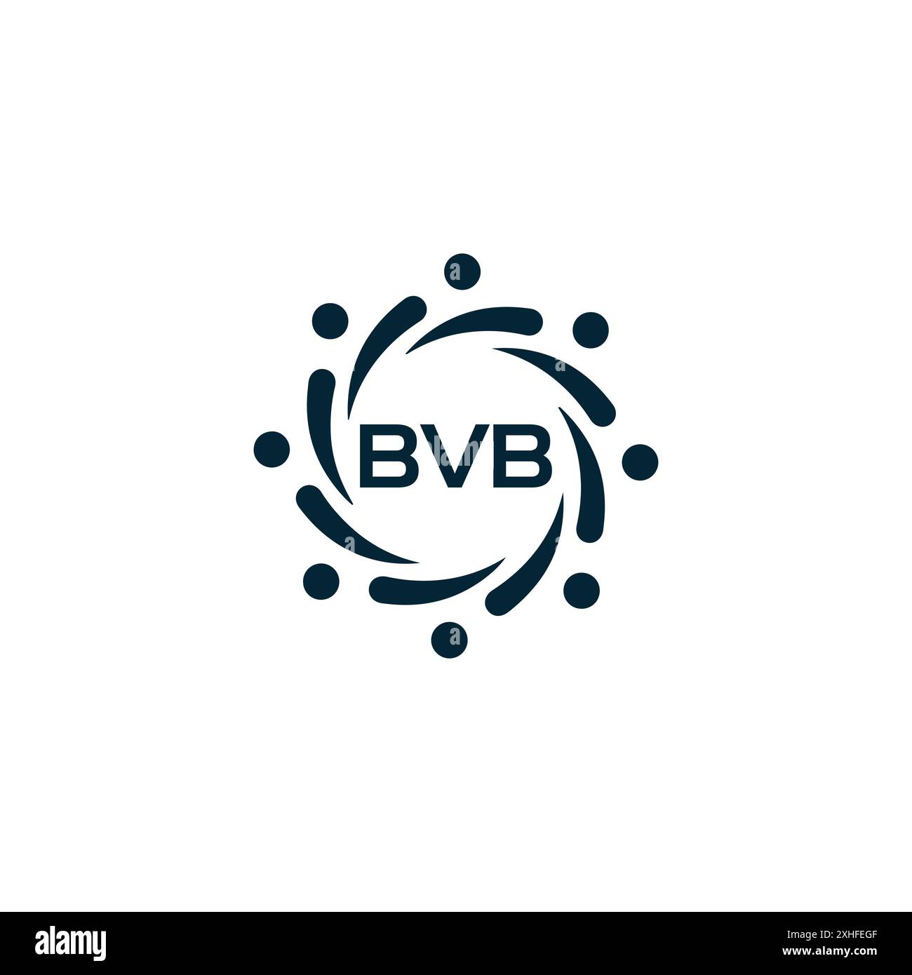 BVB logo. B V B design. White BVB letter. BVB, B V B letter logo design ...