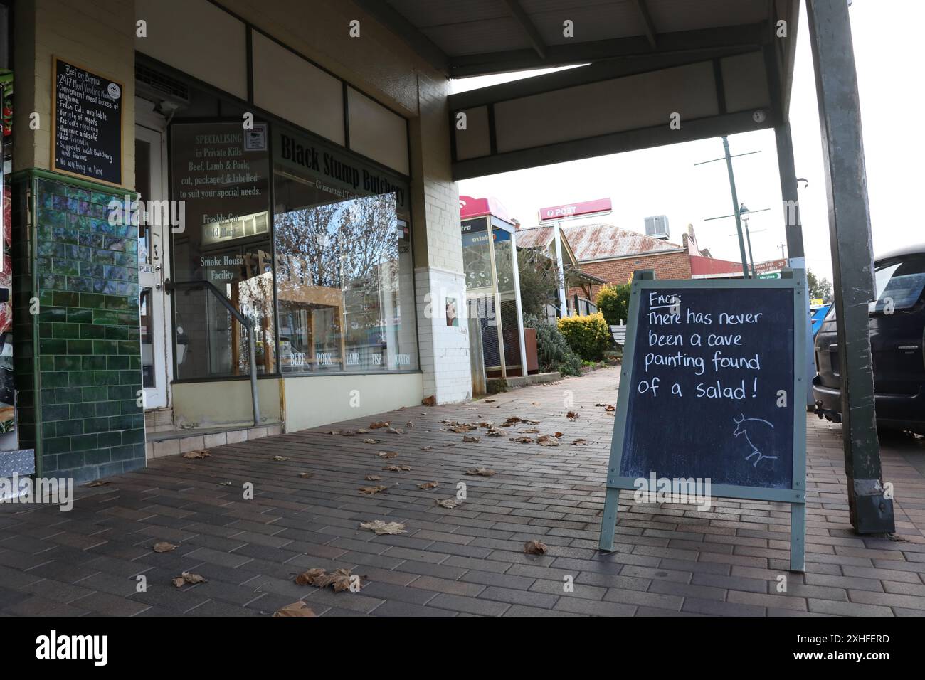 There has never been a cave painting found of a salad sign outside ...
