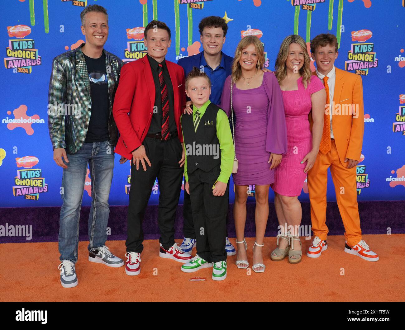 Shane Myler and the Ninja Kidz at the Nickelodeon Kids’ Choice Awards ...