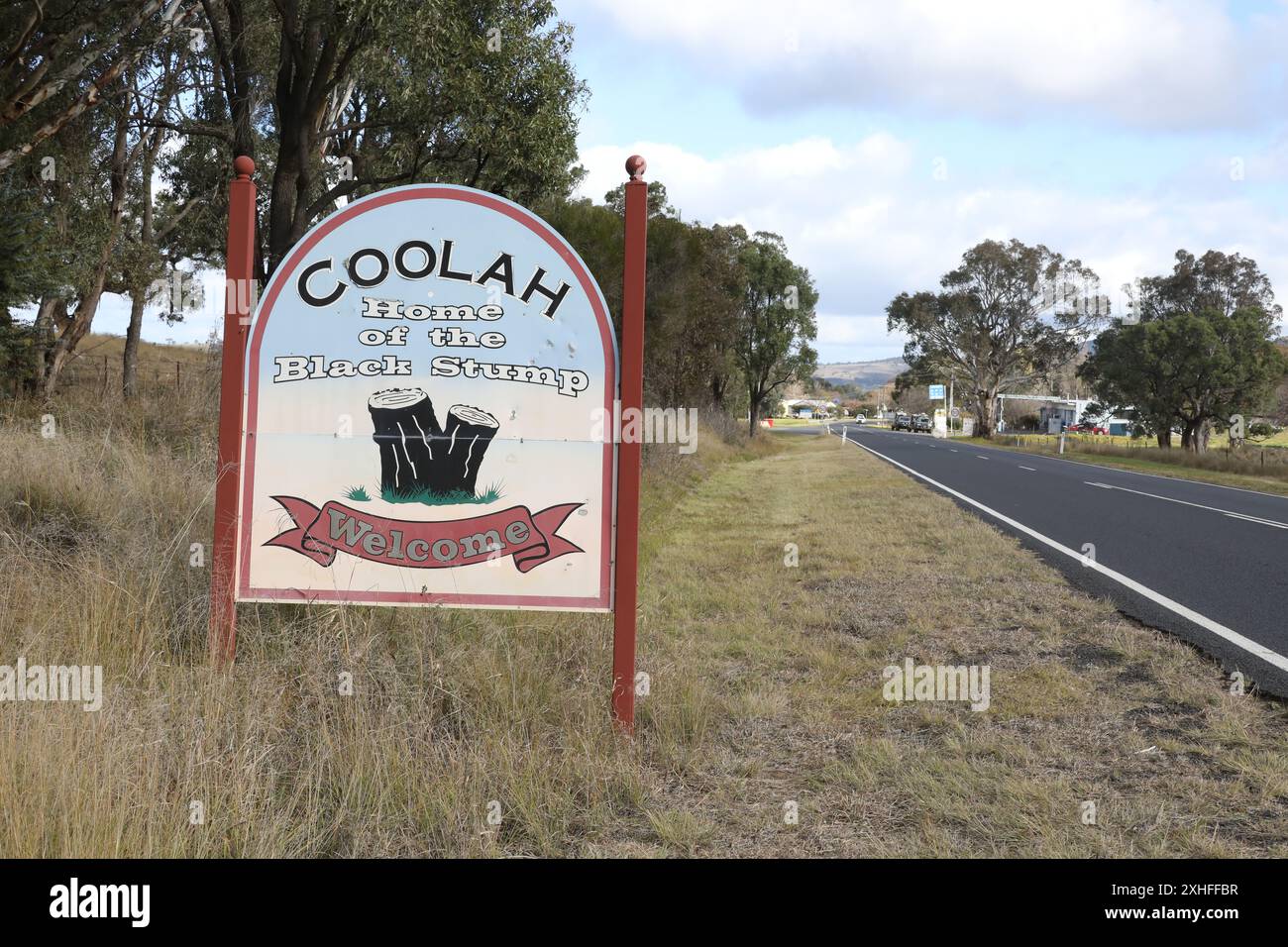Coolah Home of the Black Stump sign at the start of Coolah coming from ...