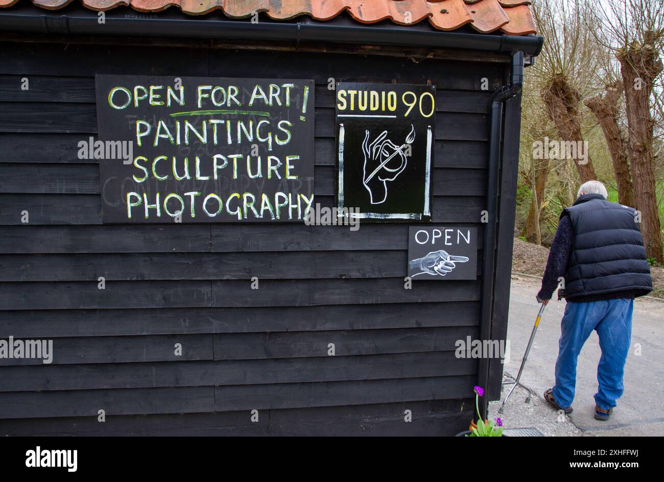 Independent art gallery Studio 90 in a rural Suffolk village points out ...