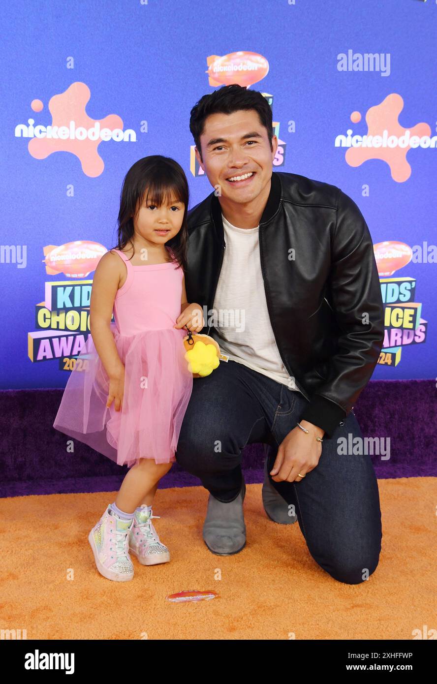 SANTA MONICA, CALIFORNIA - JULY 13: (L-R) Lyla Golding and Henry ...