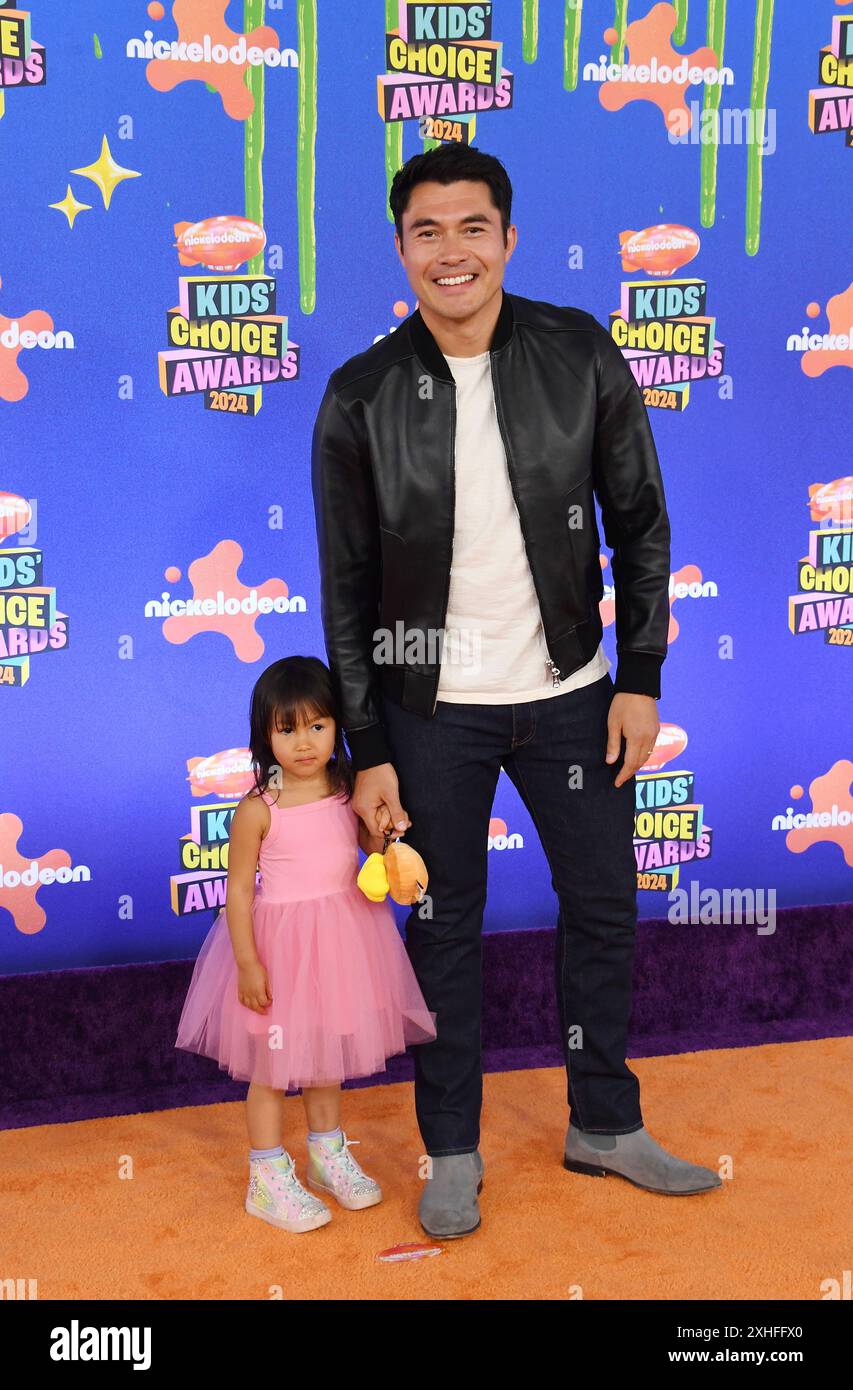 SANTA MONICA, CALIFORNIA - JULY 13: (L-R) Lyla Golding and Henry ...