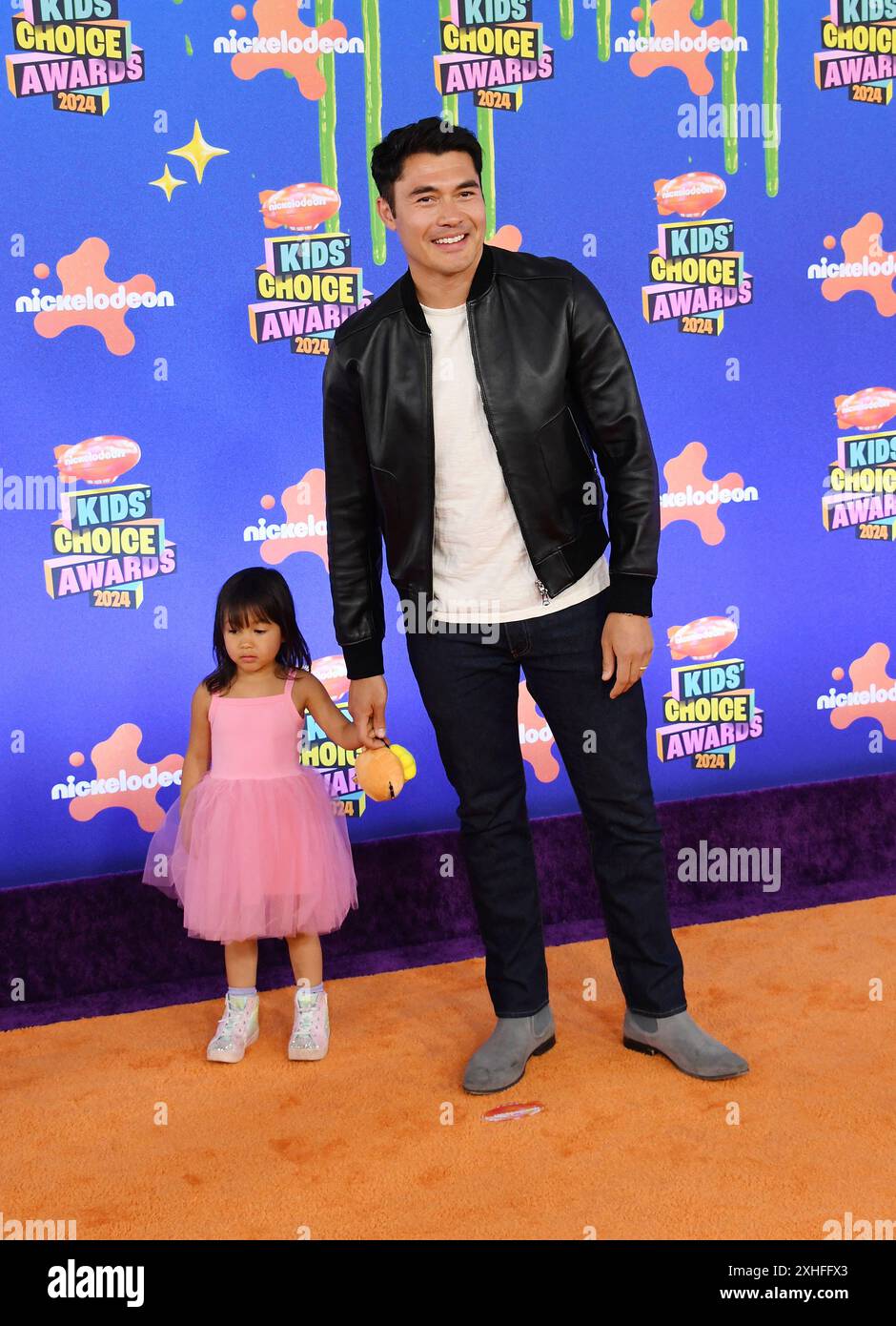 SANTA MONICA, CALIFORNIA - JULY 13: (L-R) Lyla Golding and Henry ...