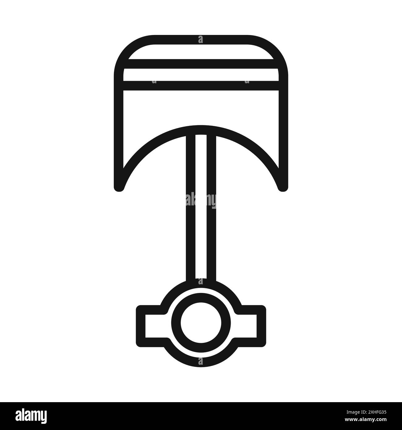 Car Motor Piston Icon Vector symbol or sign set collection in black and ...
