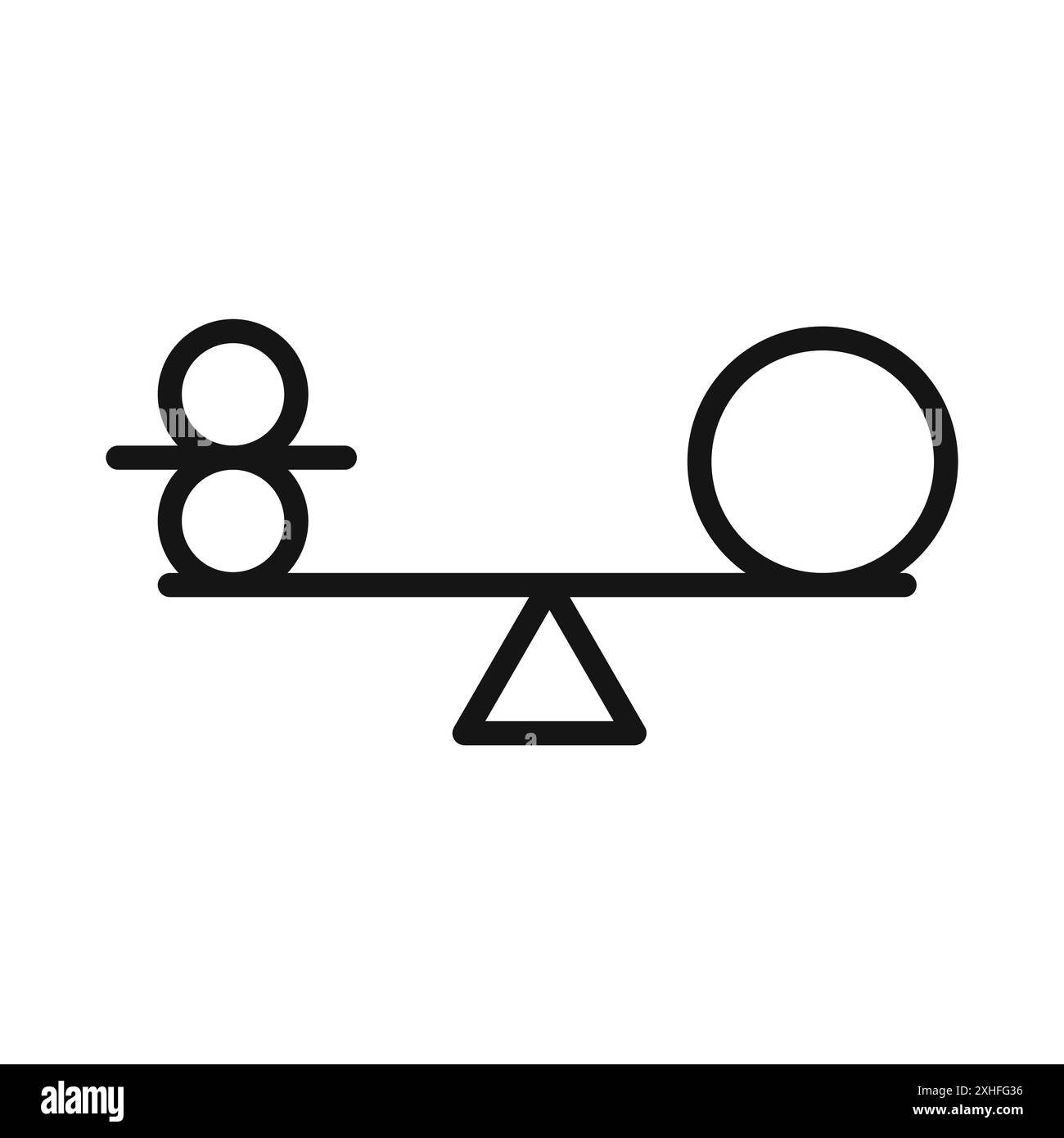 balancing icon Vector symbol or sign set collection in black and white ...