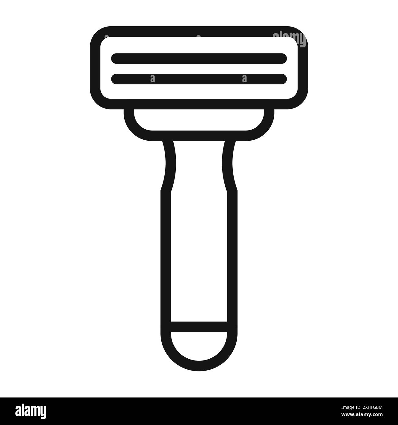 Hair removing razor icon Vector symbol or sign set collection in black ...