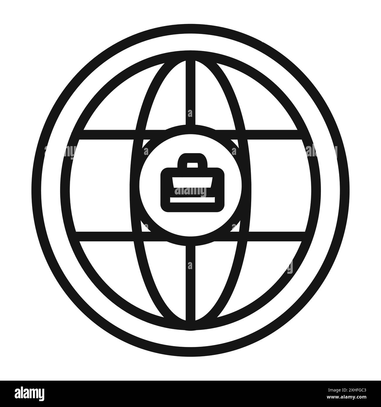 Business expansion icon Vector symbol or sign set collection in black ...