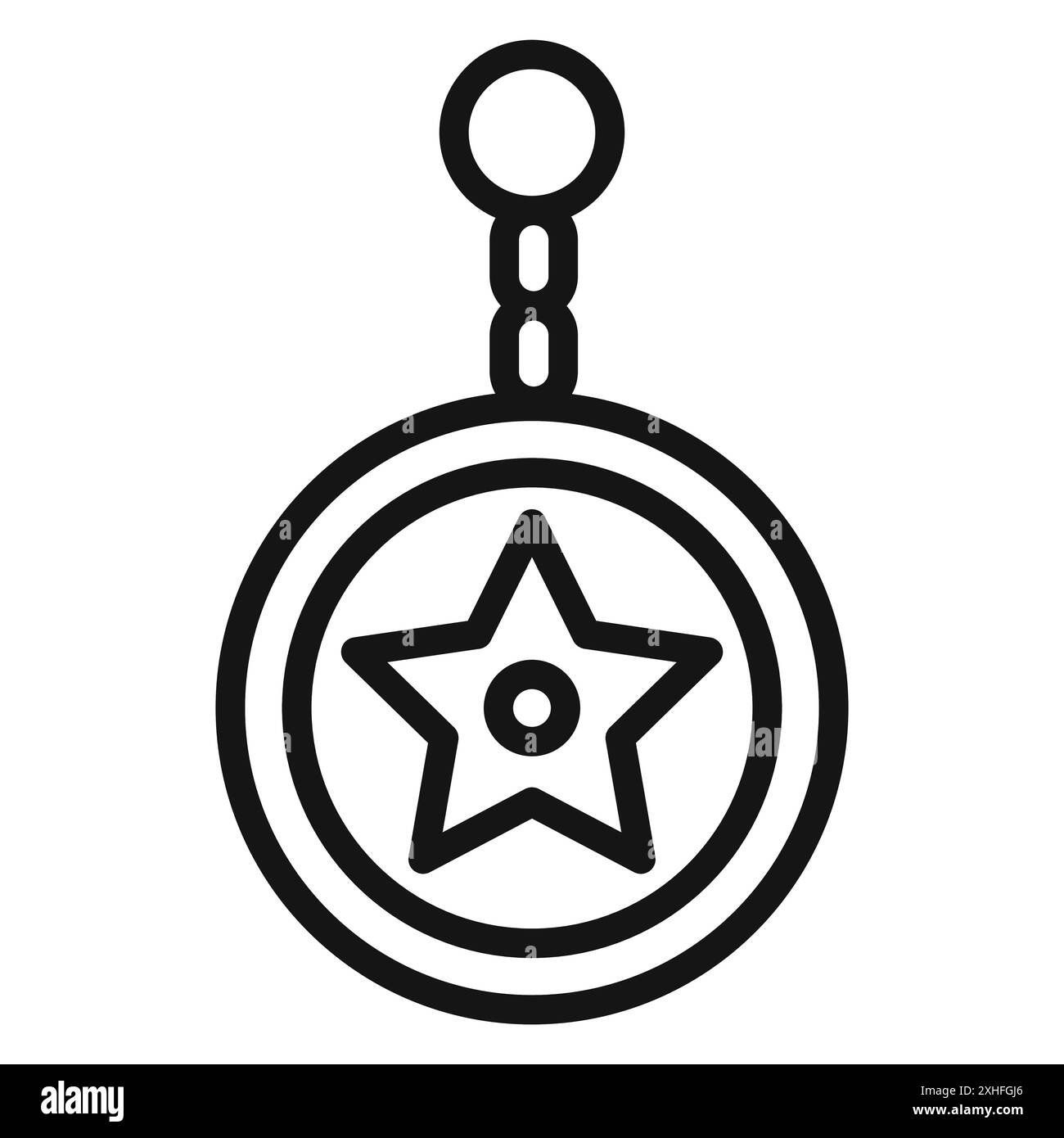 Key Chain Icon Vector symbol or sign set collection in black and white outline Stock Vector ...