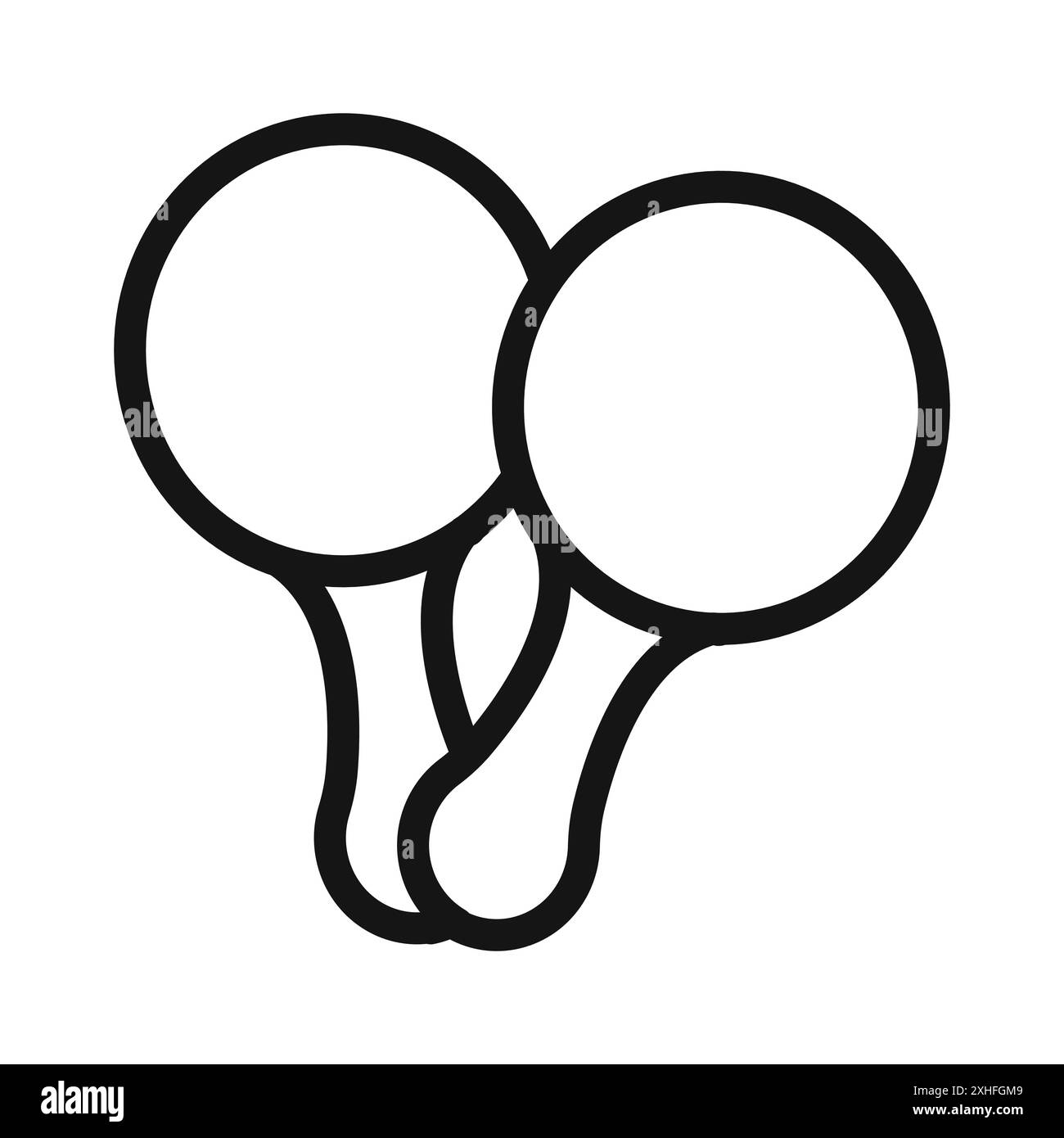 Maracas icon Vector symbol or sign set collection in black and white ...