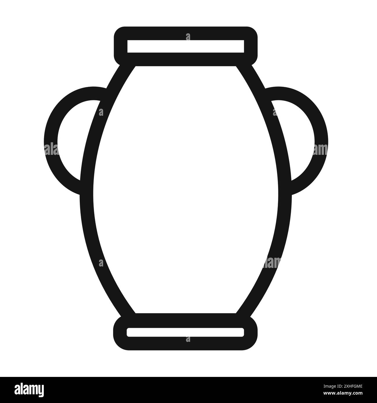 Manna Jar icon Vector symbol or sign set collection in black and white ...