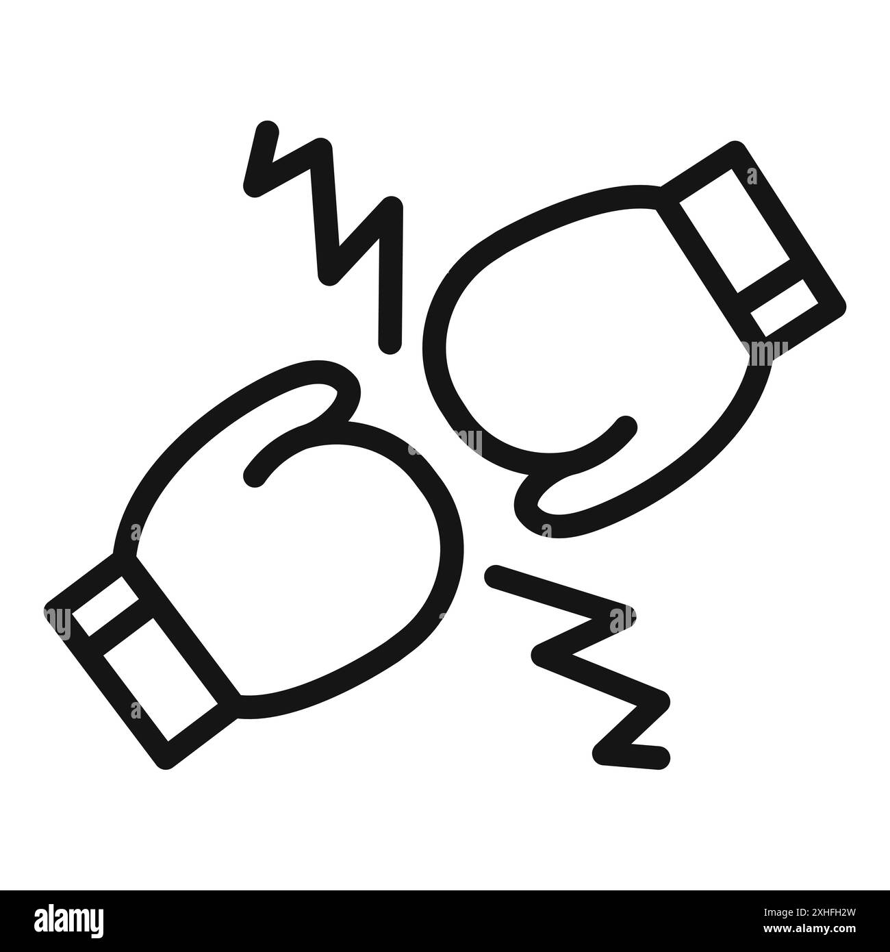 Rivalry icon Vector symbol or sign set collection in black and white ...