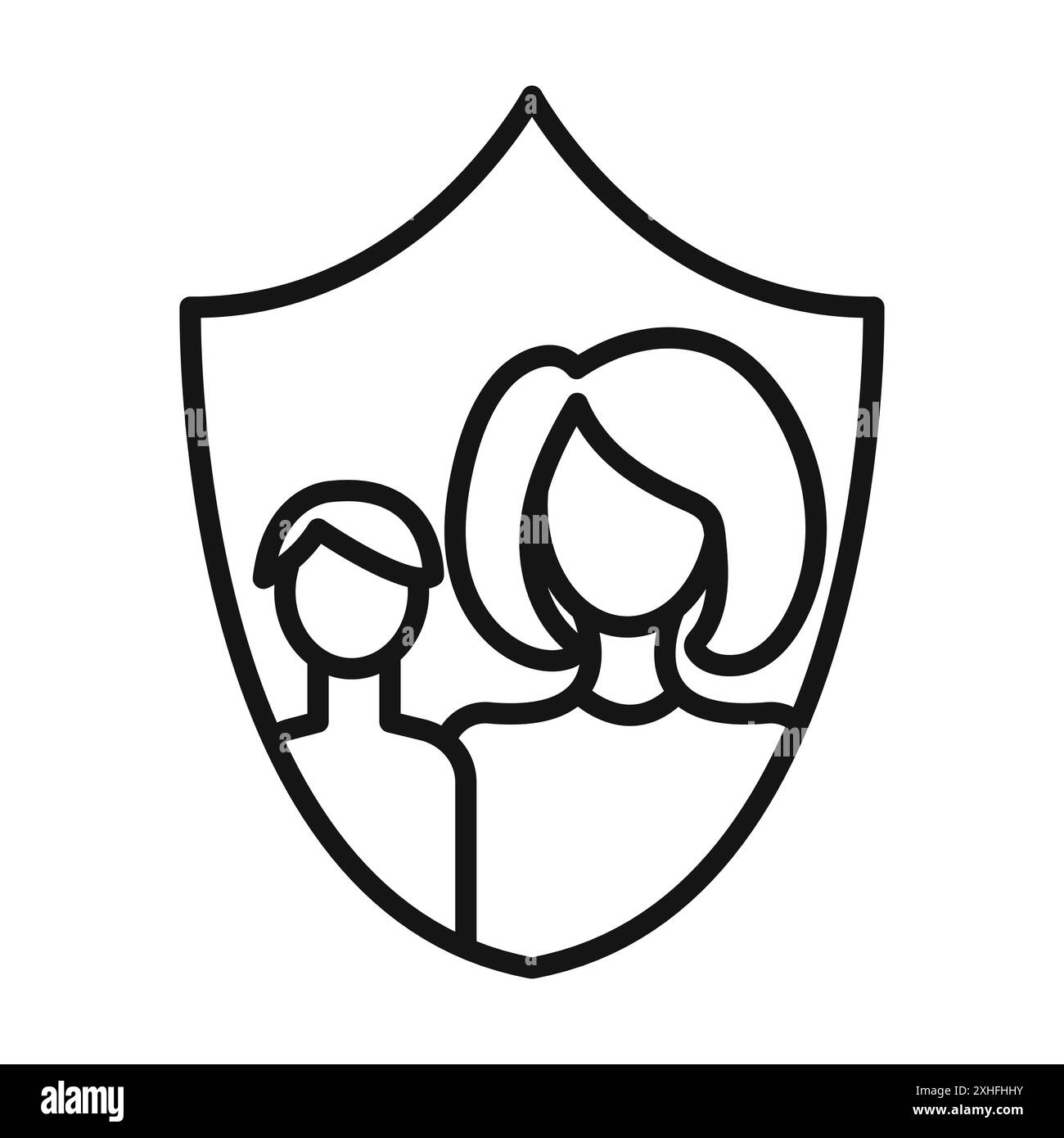 Family black and white television Cut Out Stock Images & Pictures - Alamy