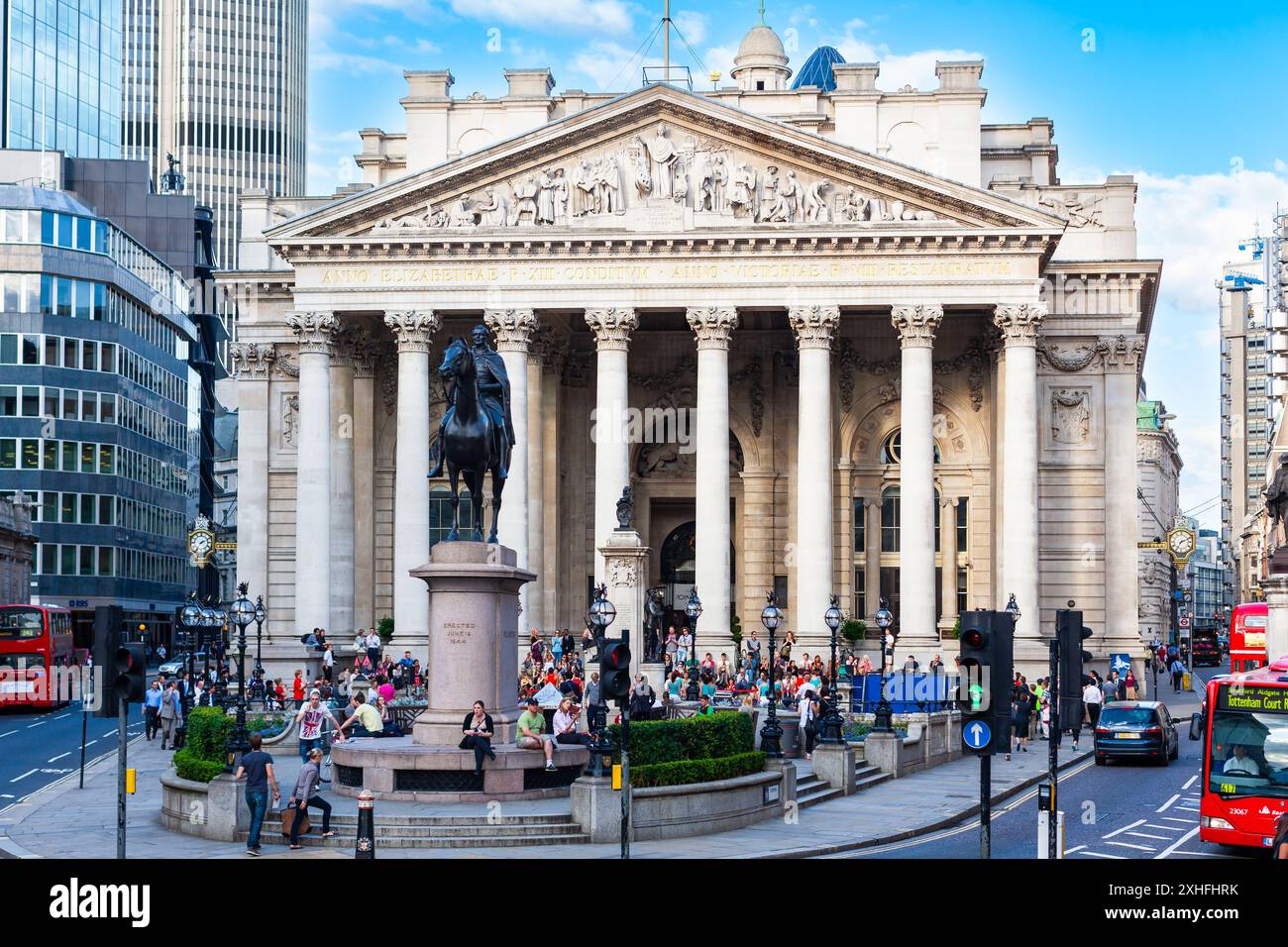 London, United Kingdom - July 5, 2010 : The Royal Exchange building ...