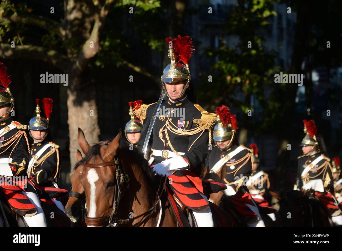 Members of Calvary Regiment French Republican Guard pictured on their ...