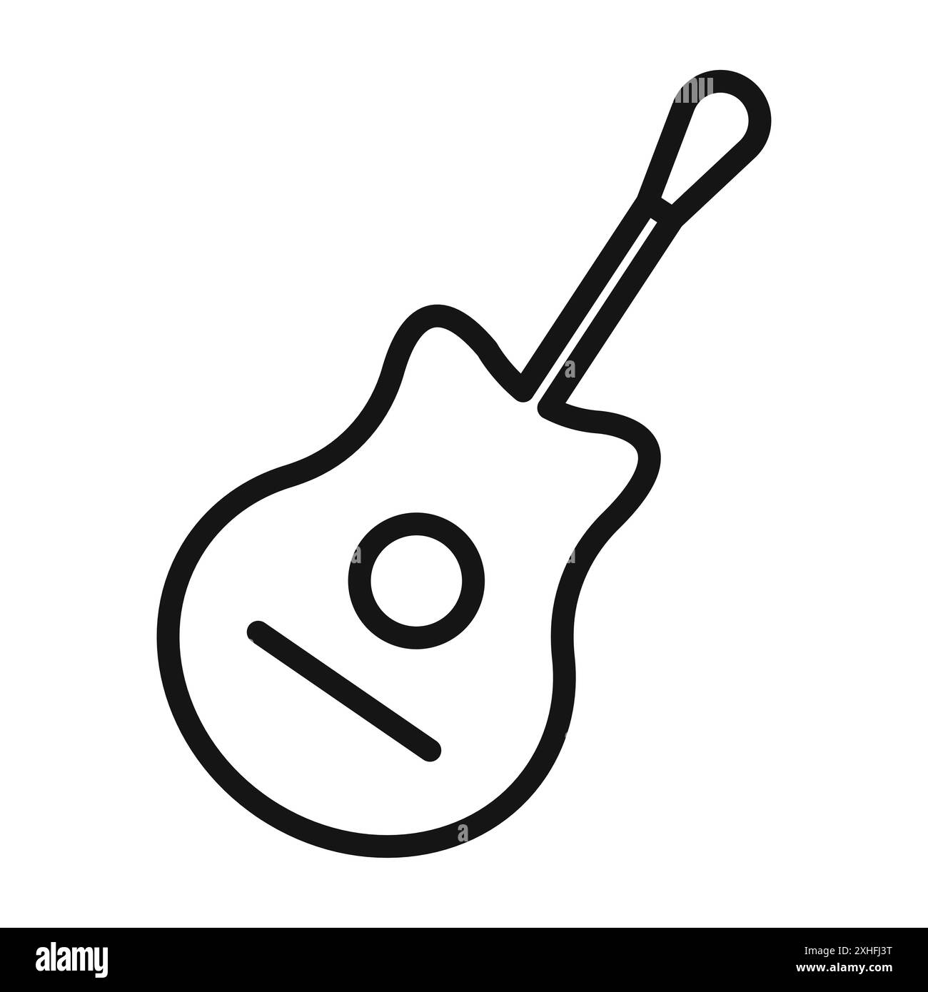 Ukelele icon Vector symbol or sign set collection in black and white ...
