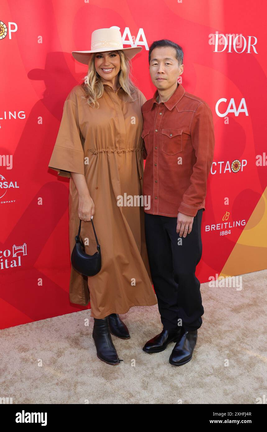 Universal City, Ca. 13th July, 2024. Ashley Jay Sandberg, Lee Isaac Chung at the Charlize Theron ...