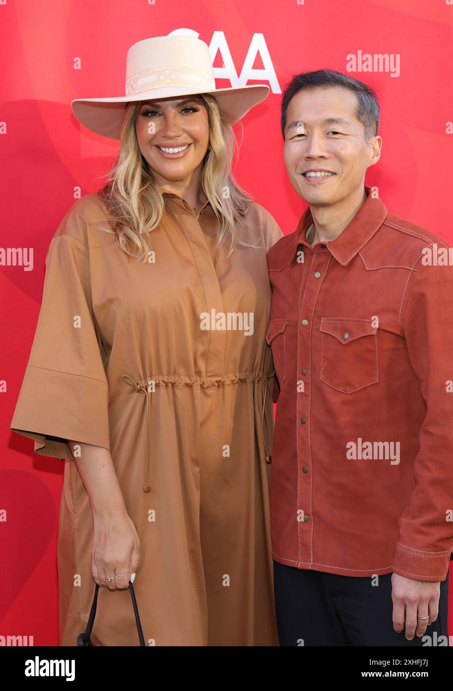 Universal City, Ca. 13th July, 2024. Ashley Jay Sandberg, Lee Isaac Chung at the Charlize Theron ...