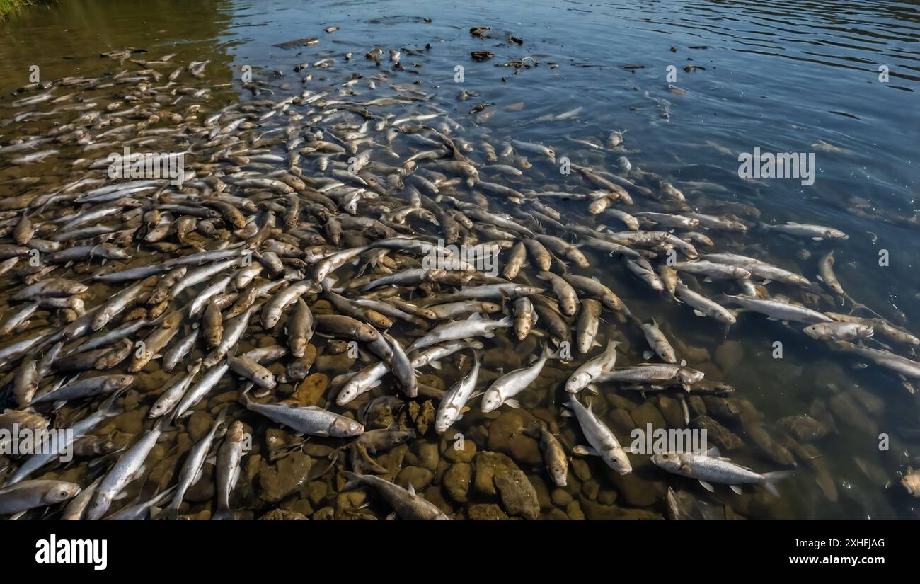 Algae bloom dead fish hi-res stock photography and images - Alamy