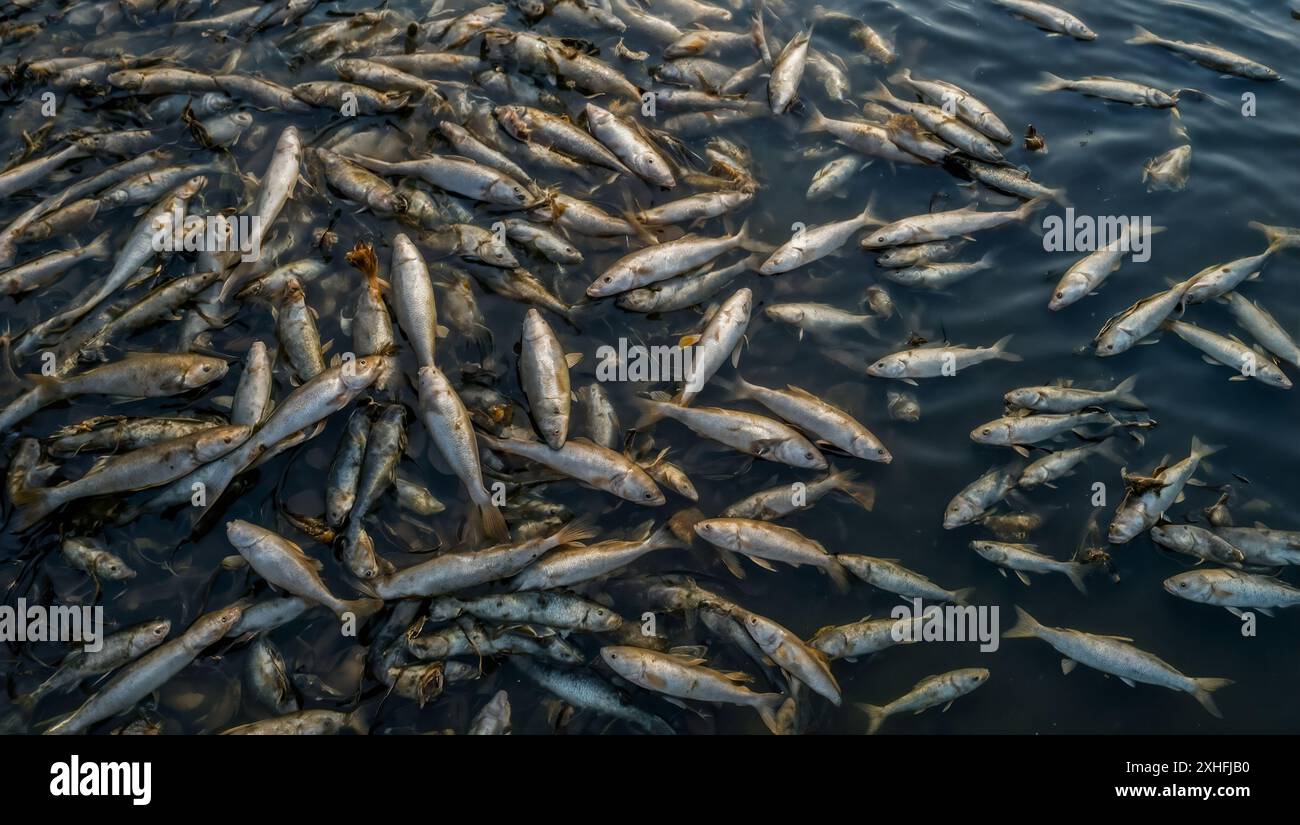 Algae bloom dead fish hi-res stock photography and images - Alamy