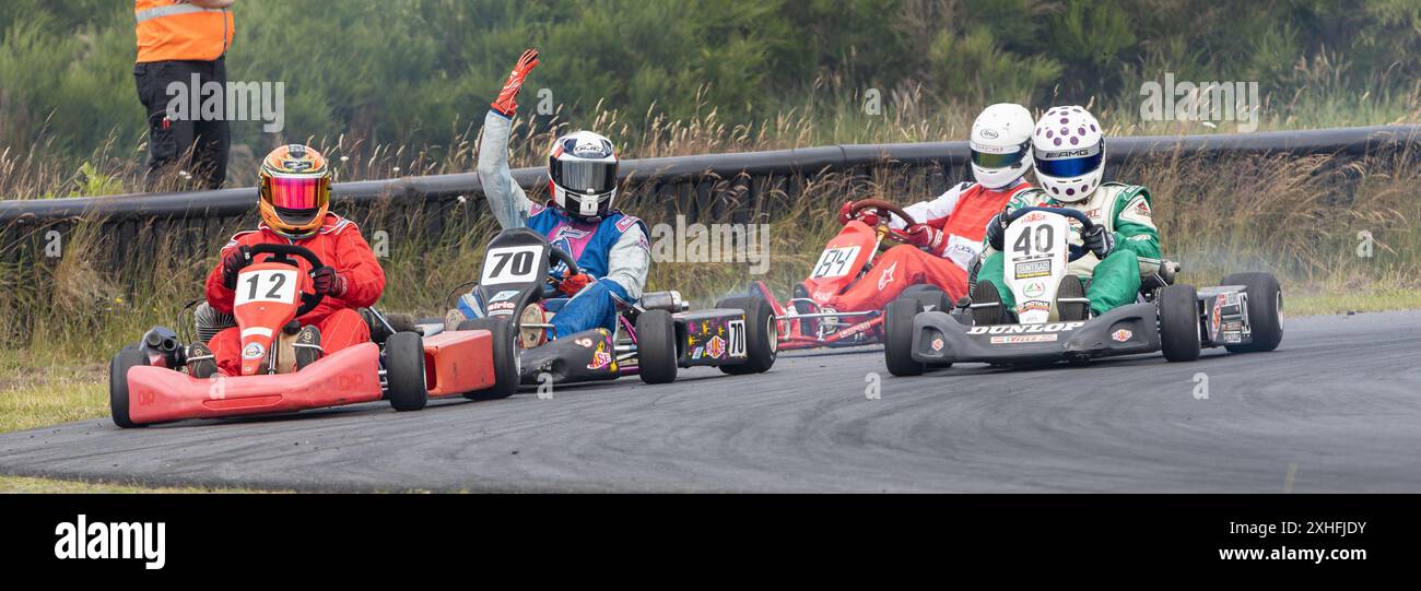 Drivers on go kart hi-res stock photography and images - Alamy