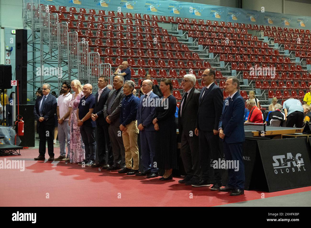 ITTF delegation at the award ceremony of the ITTF World Master Table ...