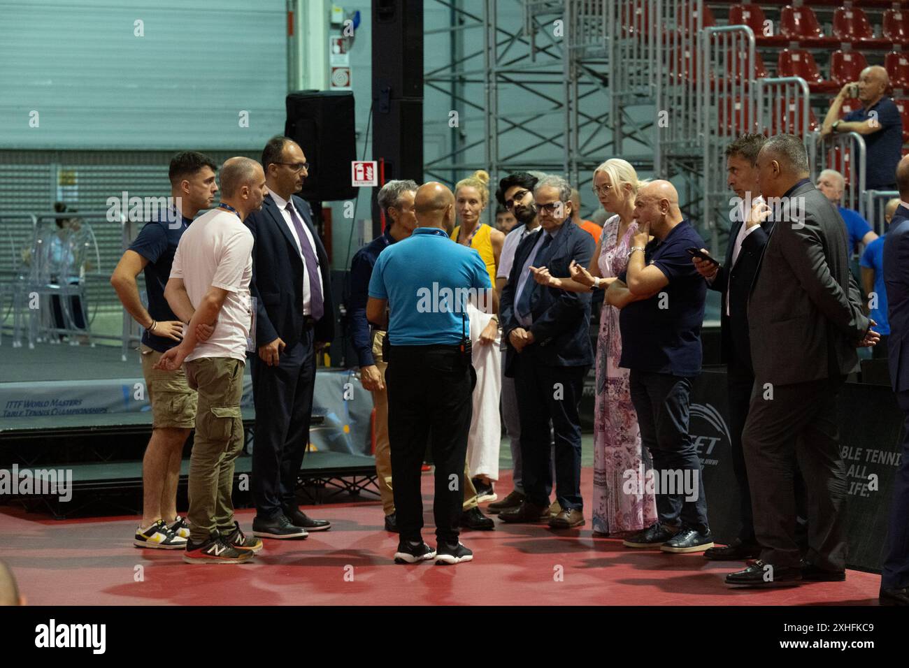 ITTF delegation at the award ceremony of the ITTF World Master Table ...