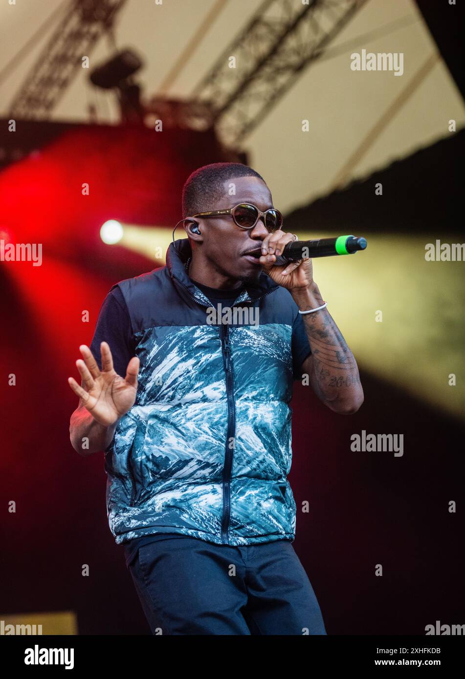 Ghanaian and British rapper Tinchy Stryder performing live on the last ...