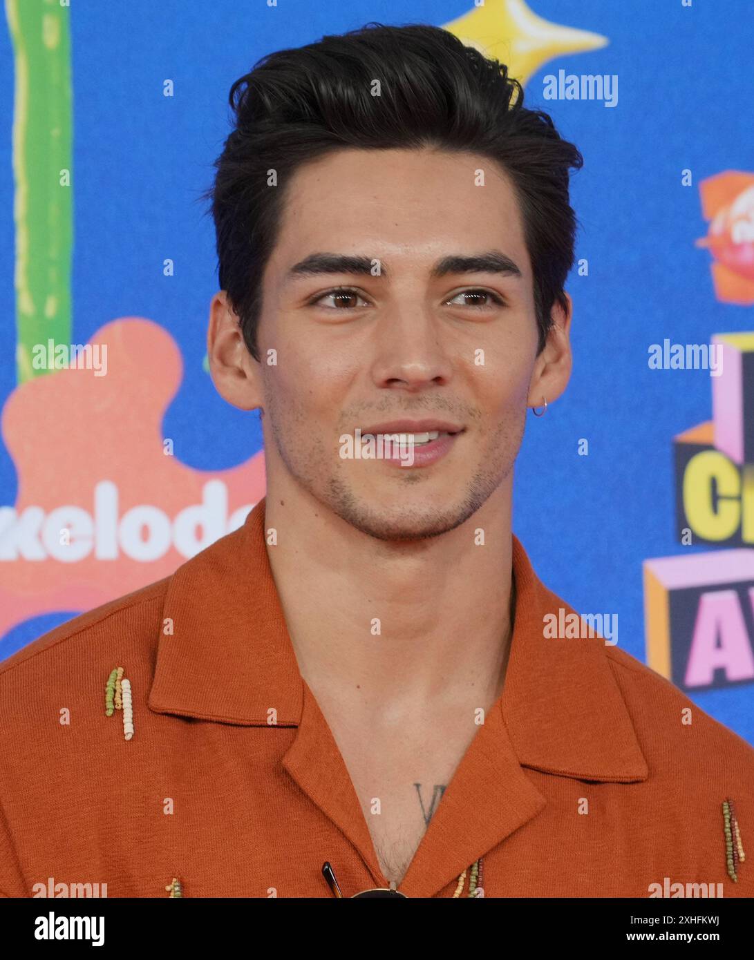 Chance Perez arrives at the Nickelodeon Kids’ Choice Awards 2024 held ...