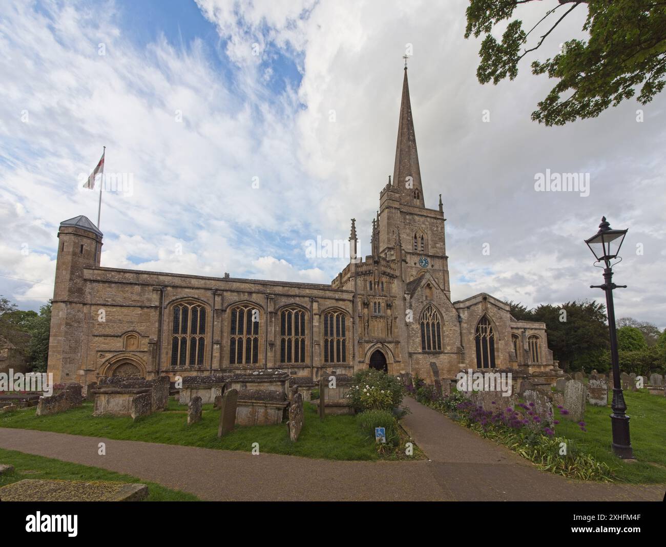 St John the Baptist Church in Burford, Oxfordshire. Completed in the ...