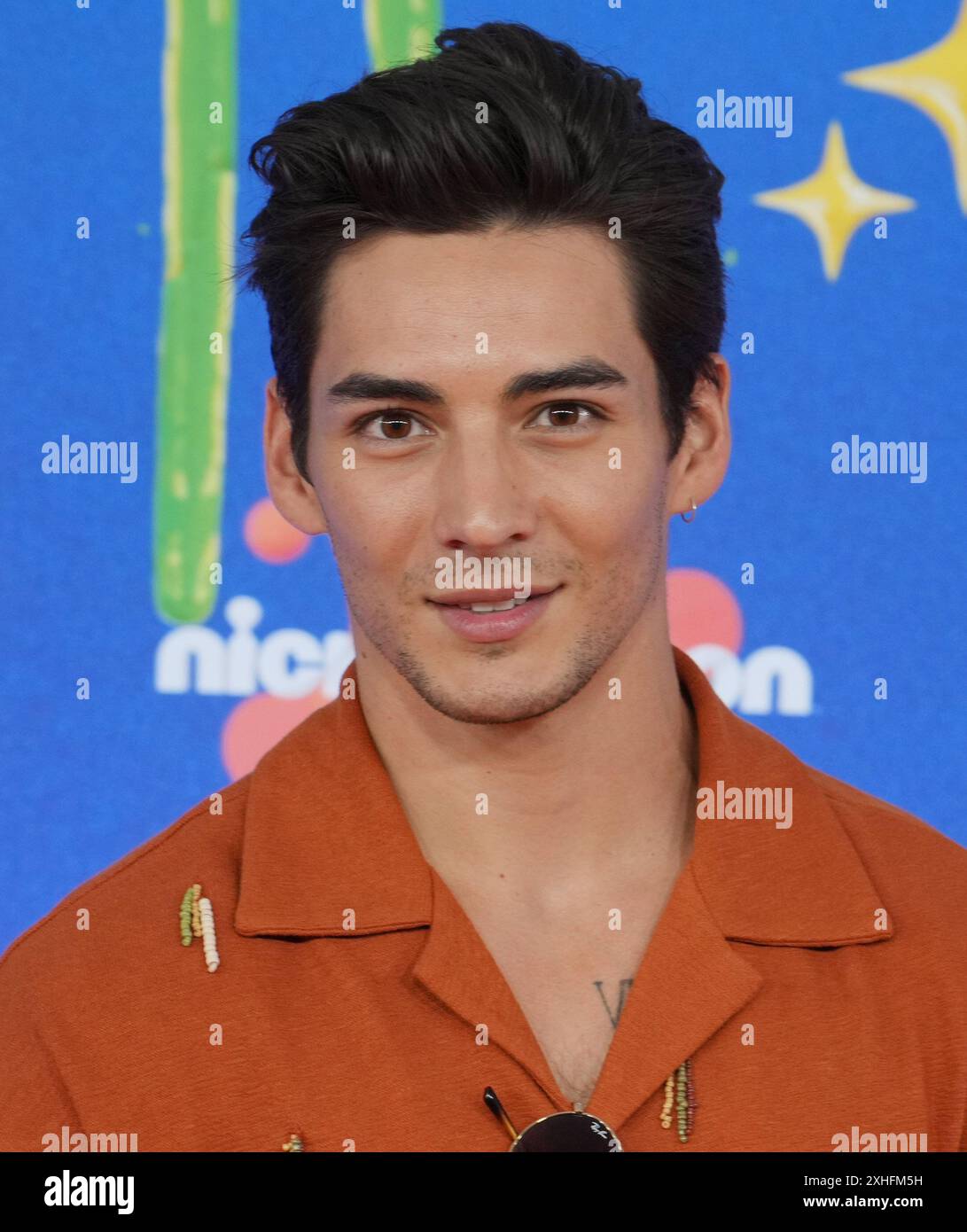 Chance Perez arrives at the Nickelodeon Kids’ Choice Awards 2024 held ...